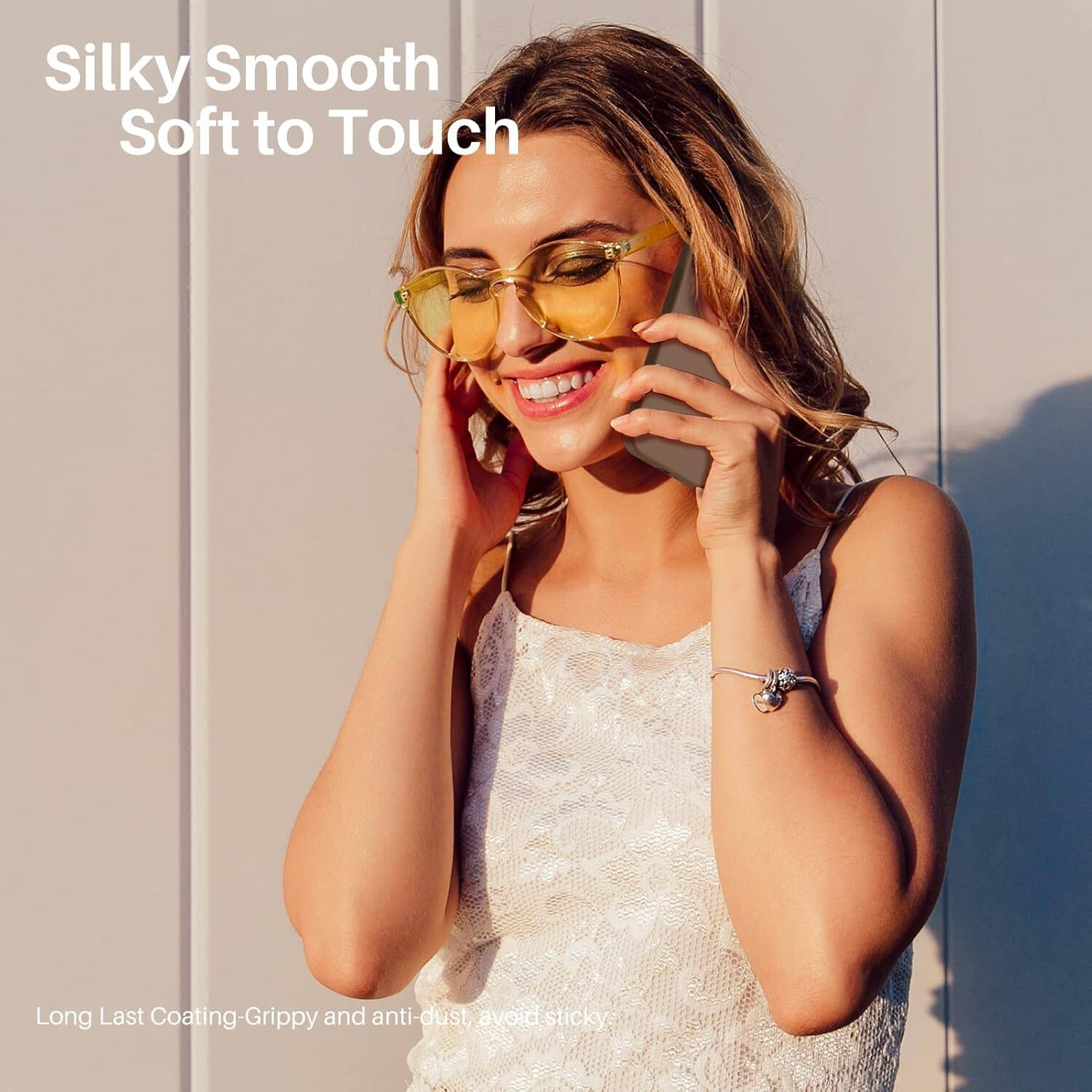 Ornarto Compatible with iPhone 13 Mini Case 5.4", Slim Liquid Silicone ...