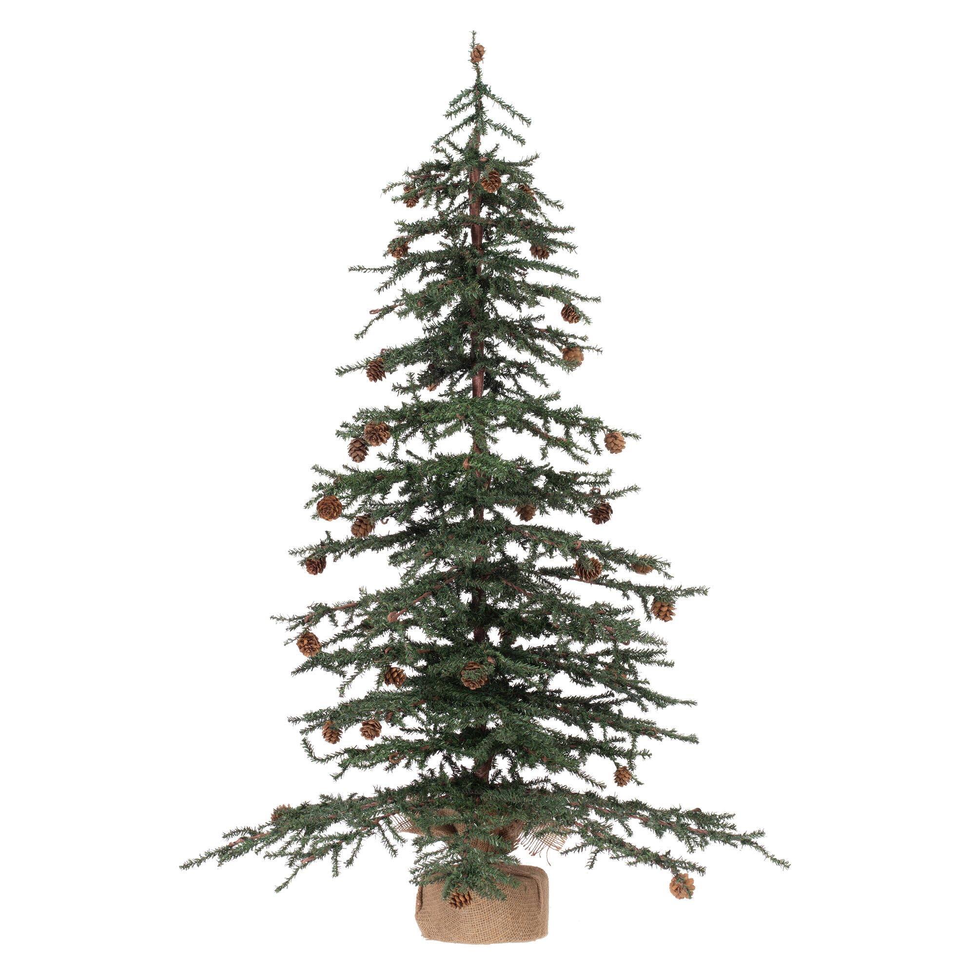 Cedar Assembly Caramel Pine Artificial Christmas Tree Unlit Featuring ...