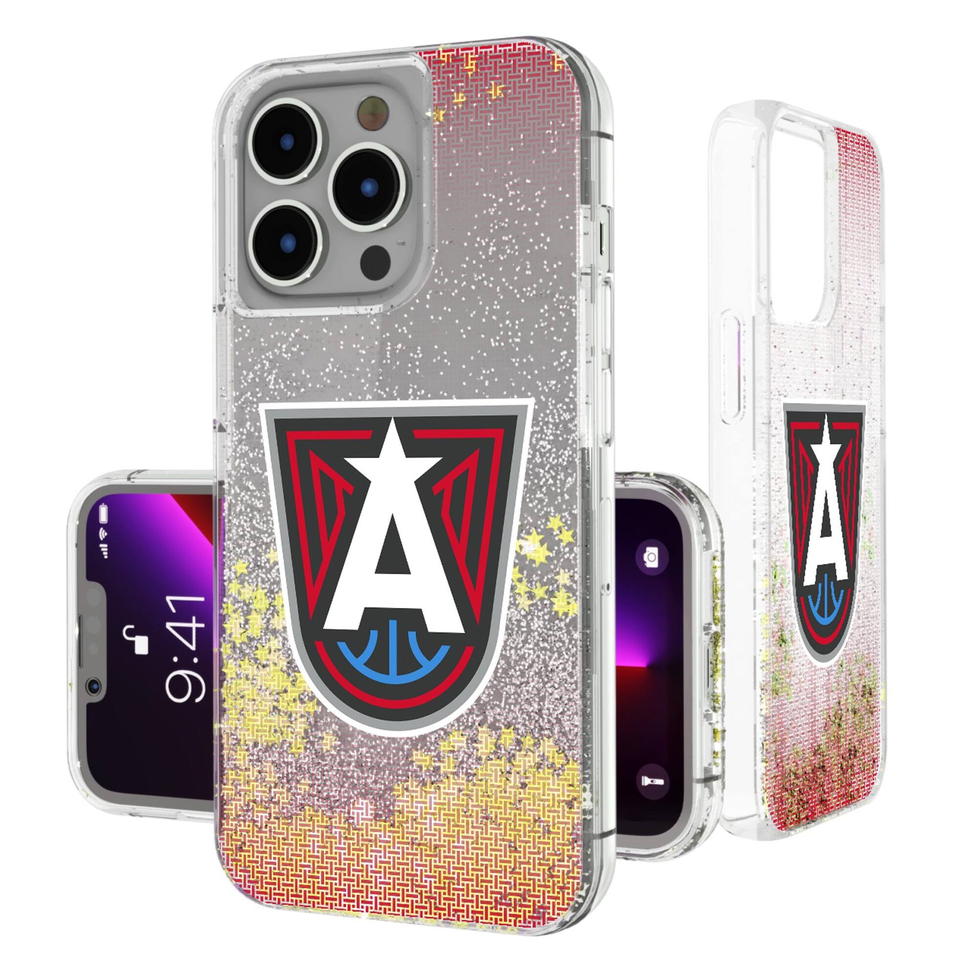 Keyscaper WNBA Atlanta Dream Linen Logo iPhone Glitter Case 15 Pro Multicolor 201332552 - Best Buy