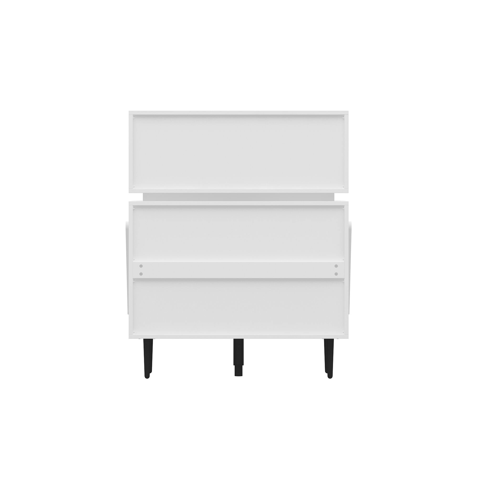 FUFU&GAGA Multi Storage Nightstand: Press Open & Robot Chic Organizer ...