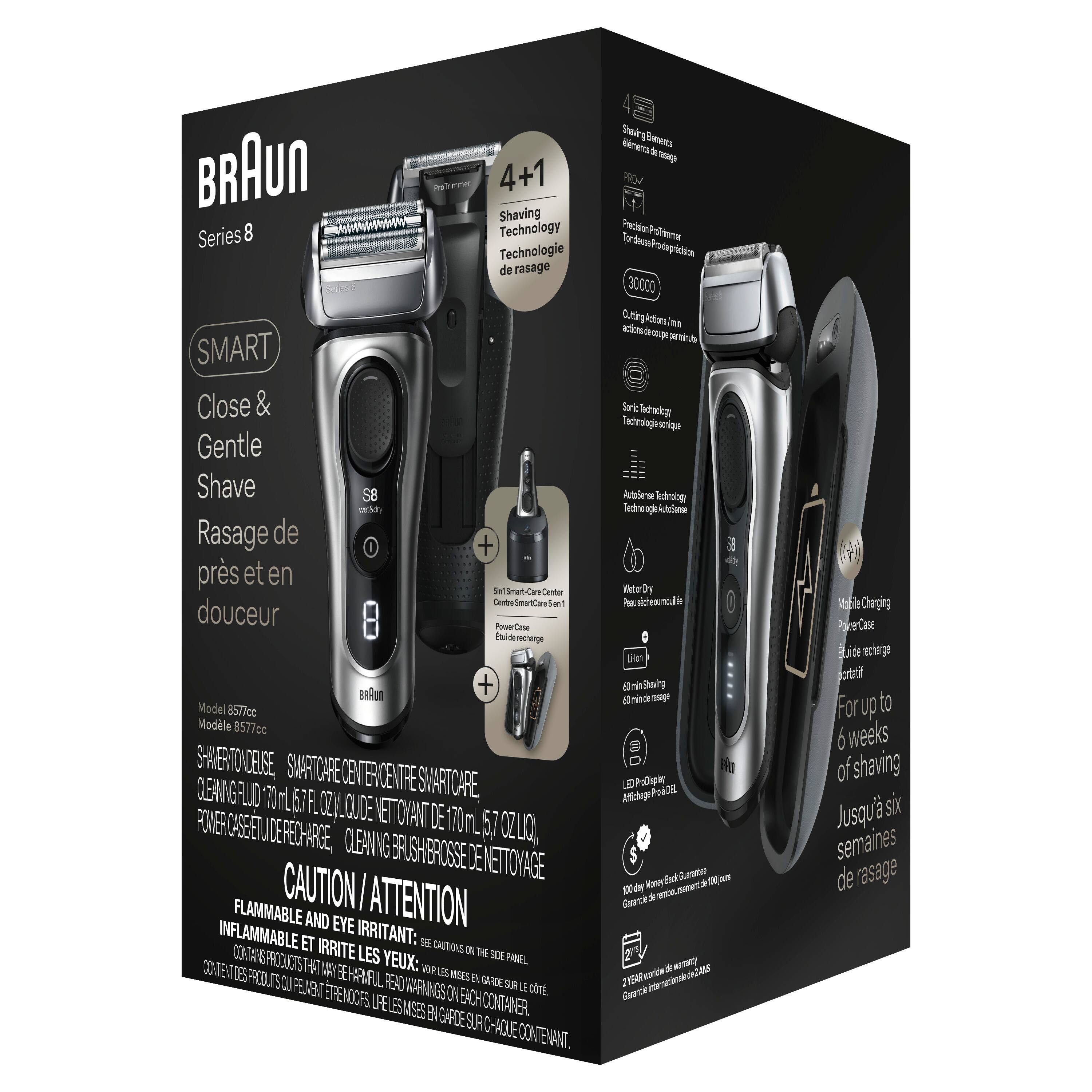 Braun Series 8 Electric Shaver with 5 in 1 SmartCare Center Galvano ...