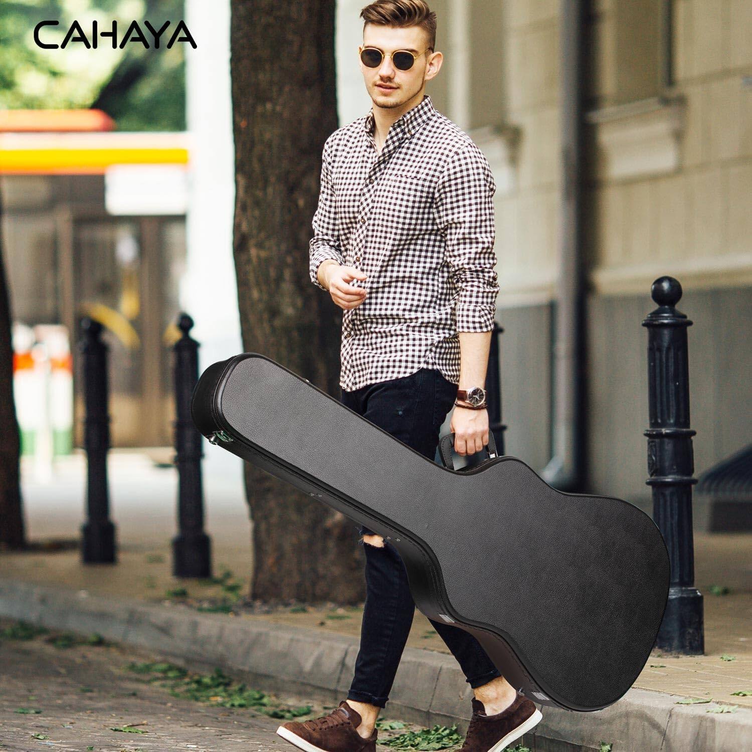 CAHAYA Guitar Cases Hard Shell for Acoustic Guitars 41 Inch Acoustic ...