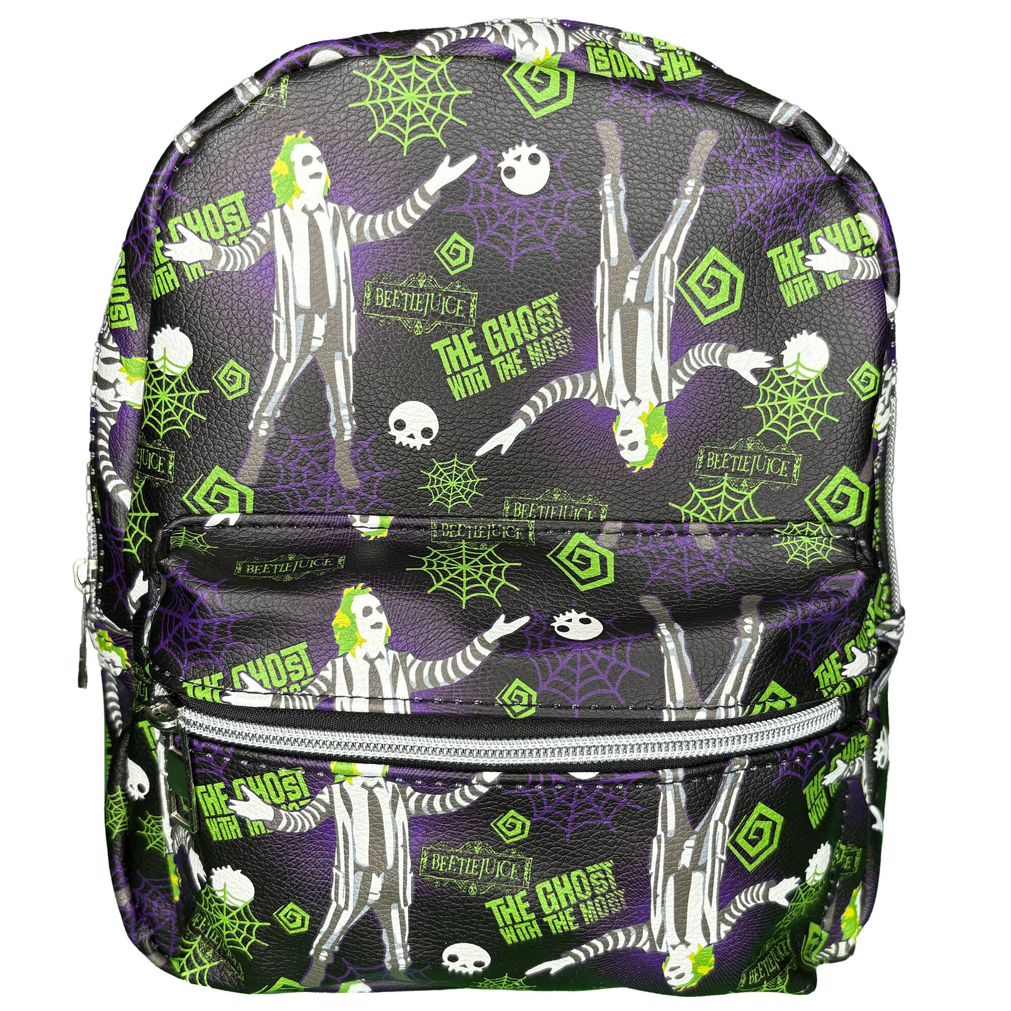 UPD Beetlejuice All Over print 10" Mini Deluxe Backpack with 1 Front ...