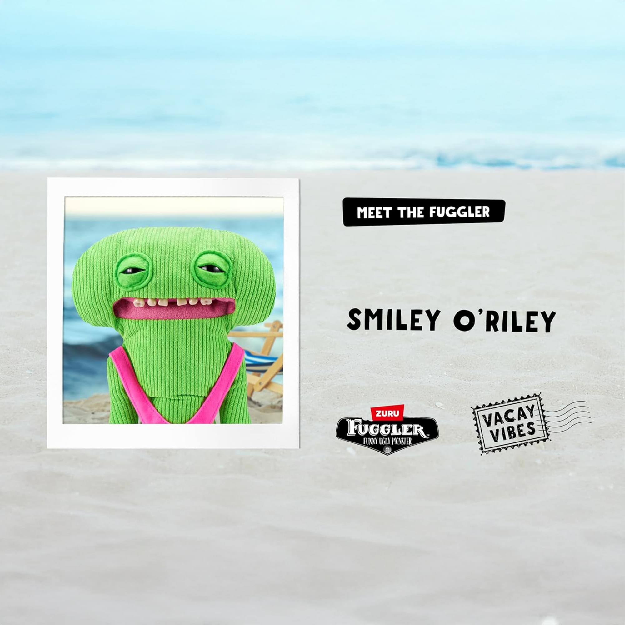 ZURU Fuggler Vacay Vibes 9 Inch Plush | Smiley O'Riley Multi Colored ...