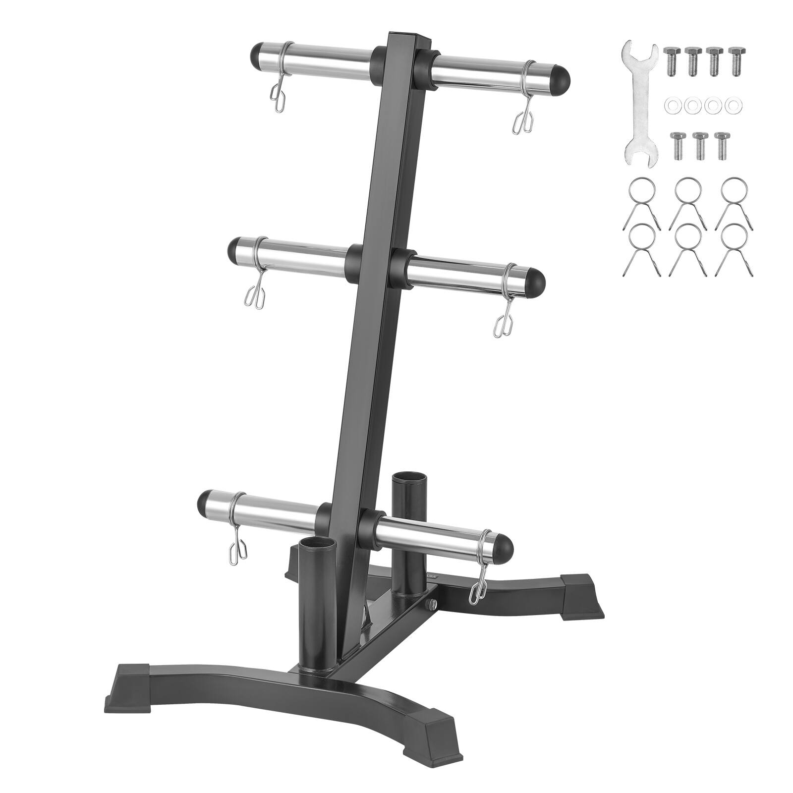 VEVOR Weight Plate Rack, L Frame Weight Plate Tree for 2 Inch Weight ...