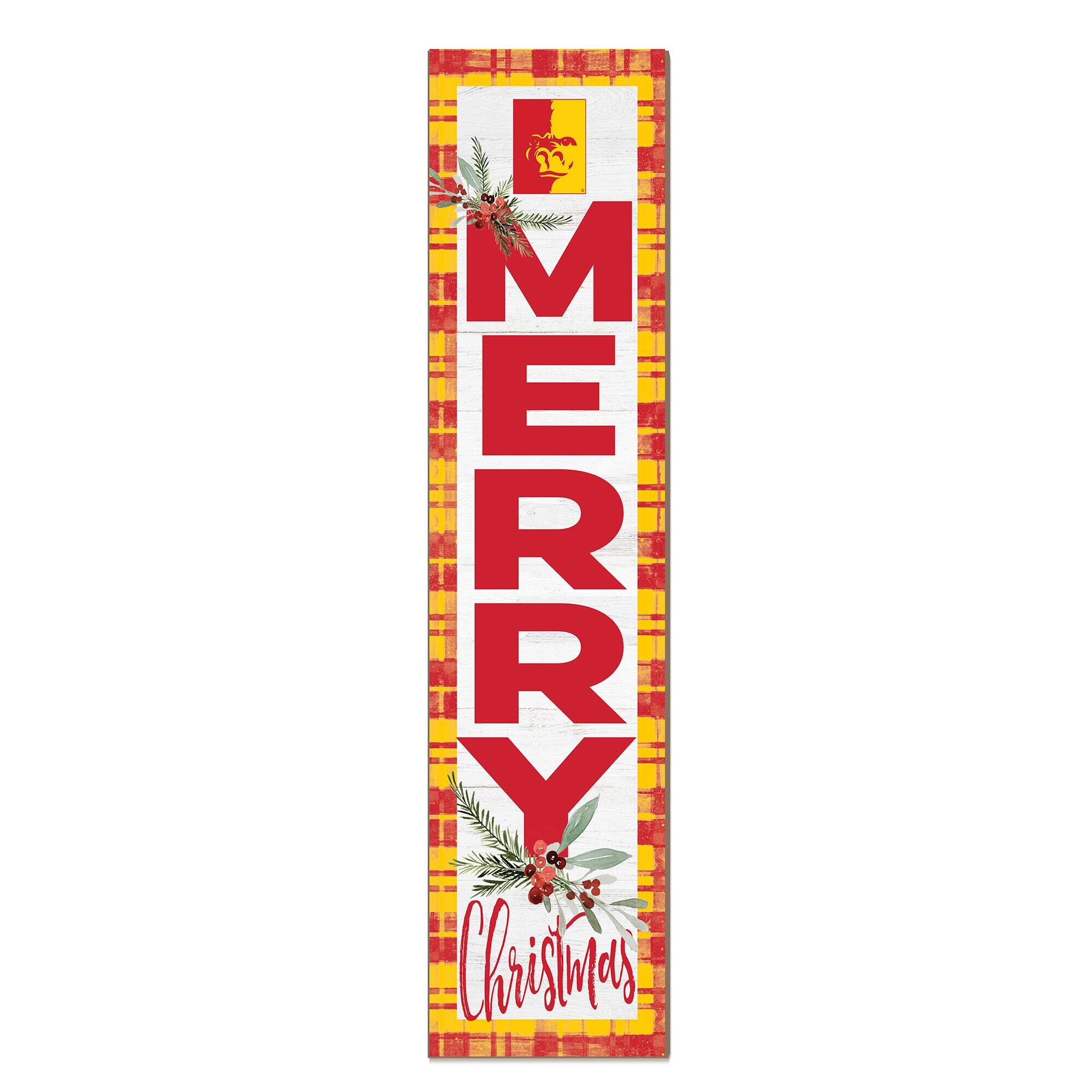 Jardine Pittsburg State Gorillas 12'' x 48'' Outdoor Merry Christmas ...