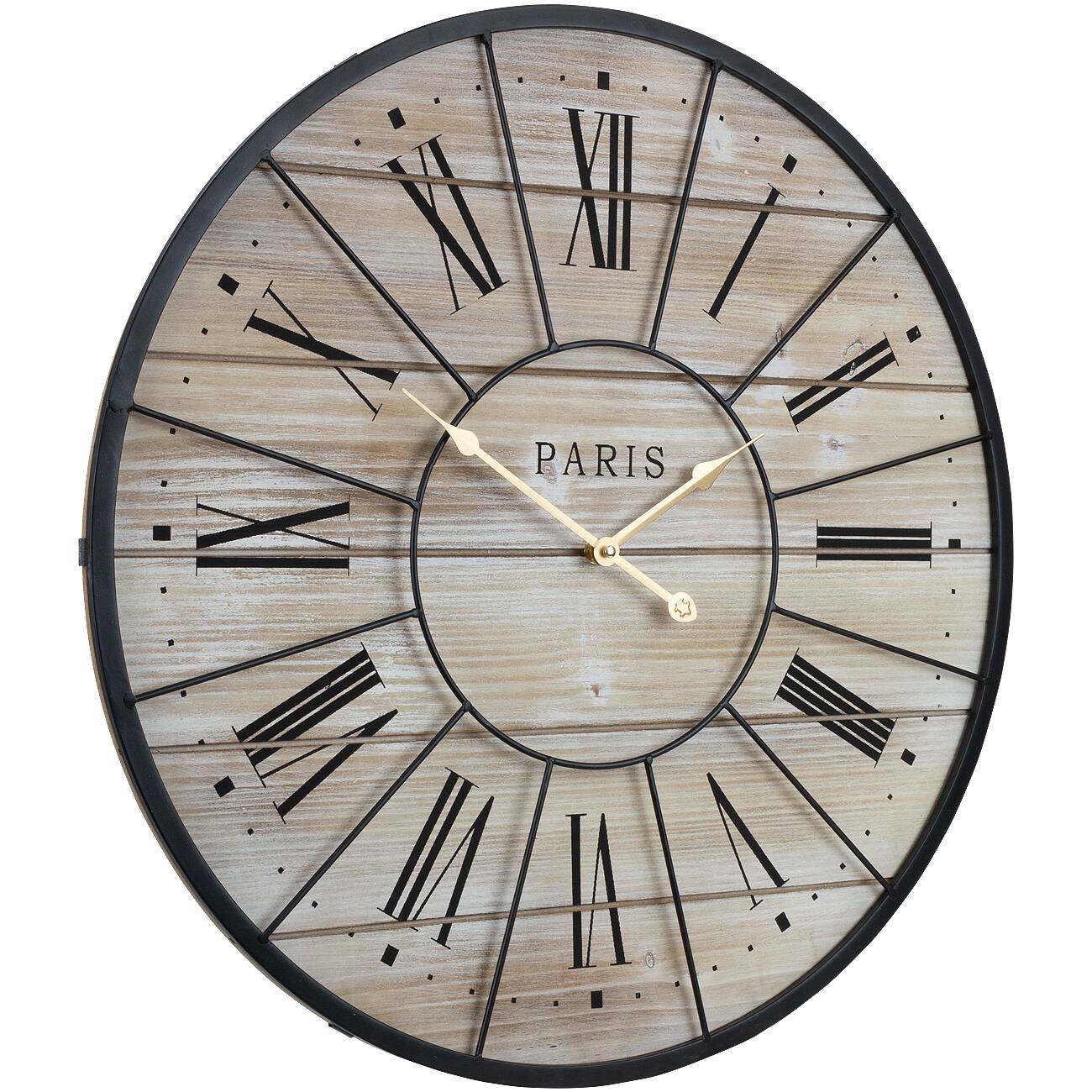Sorbus Paris Large Wall Clock for Living Room 24 Inch Big Centurian ...