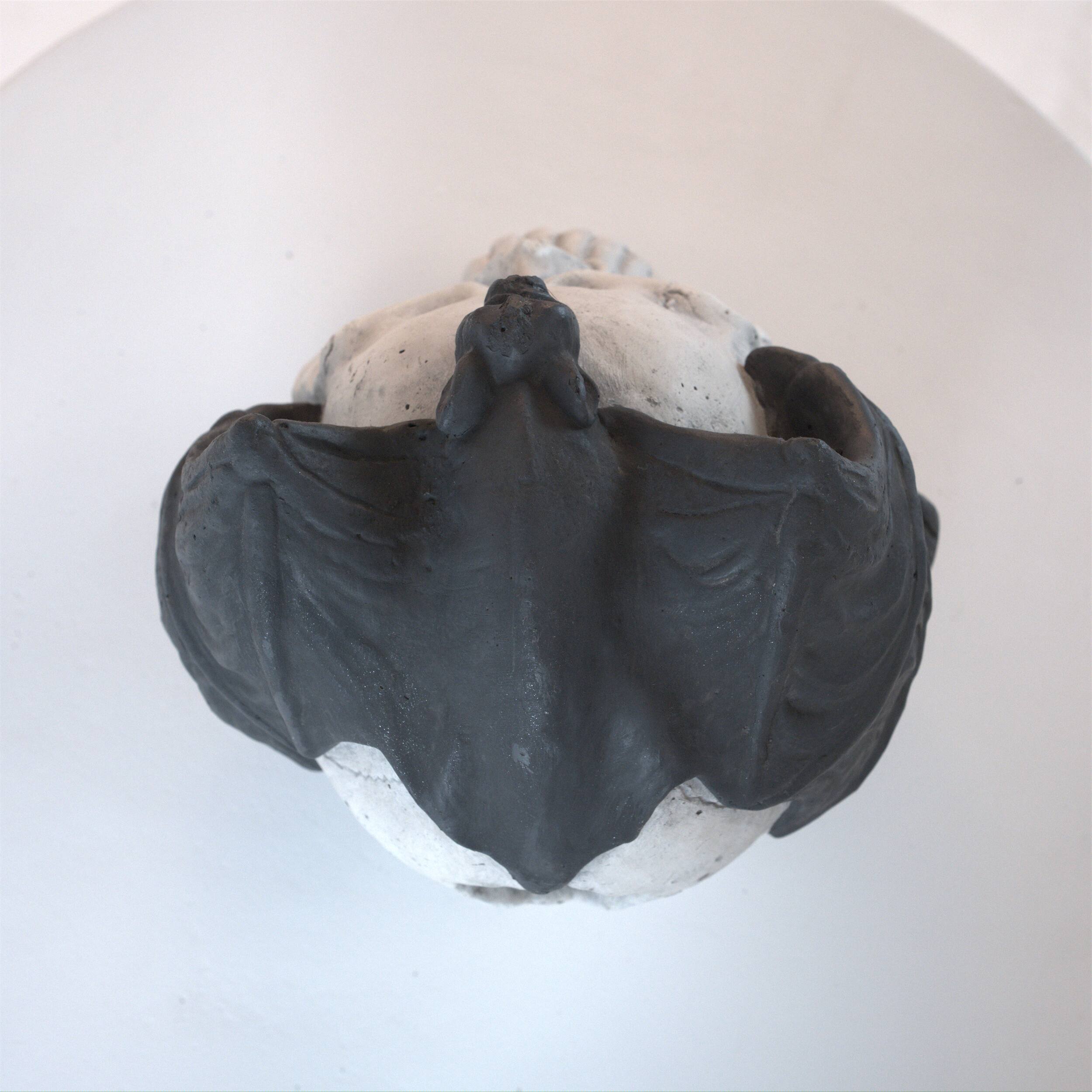 Sofucor Fire Pit Demon Skull Human Skull Gas Log for Indoor or Outdoor ...