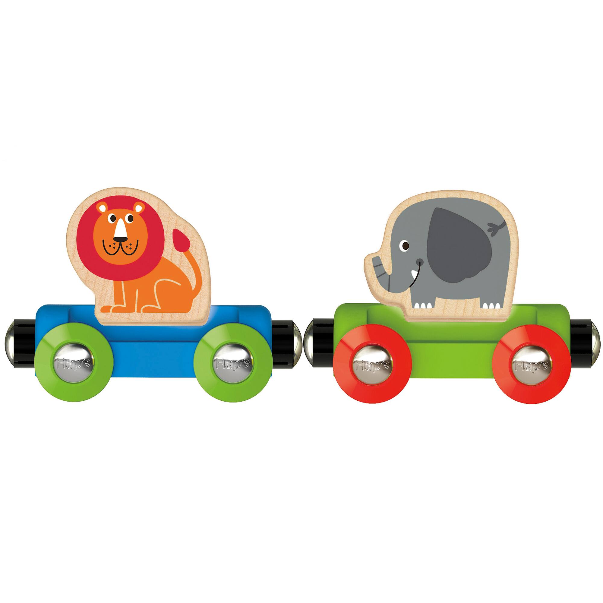 Best Buy: Hape Hape: Jungle Journey Train 3 Magnetic Linking Toy Trains ...