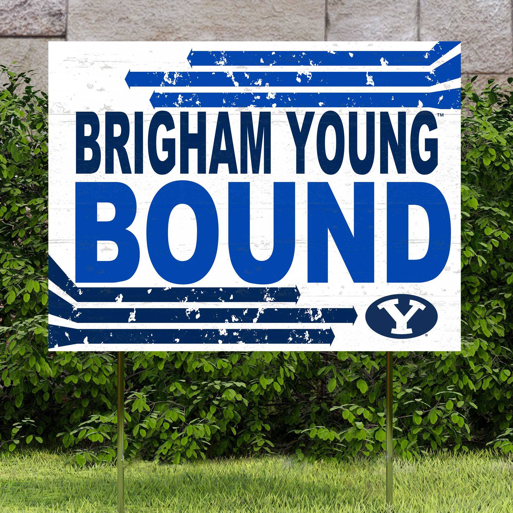 Jardine BYU Cougars 18'' x 24'' Bound Yard Sign White 4966011 - Best Buy