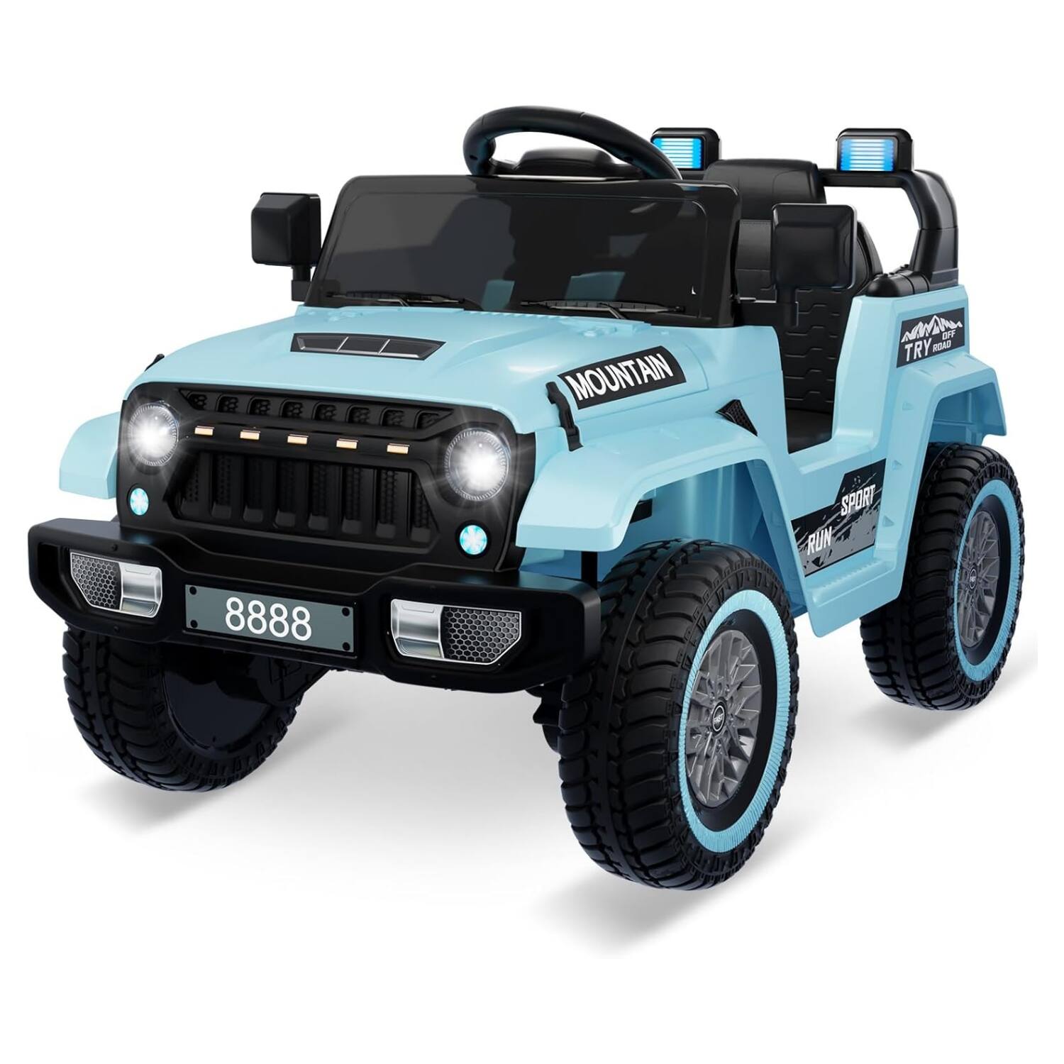 Qeetex 12V Kids Electric Ride on Truck Battery Powered Toy Car with ...