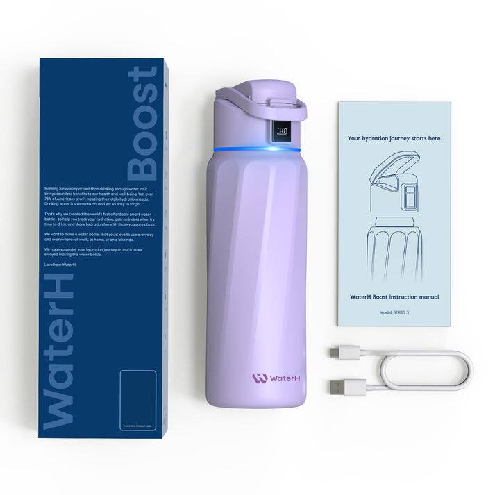 WaterH BOOST Smart Water Bottle 32 oz Purple B003PR - Best Buy