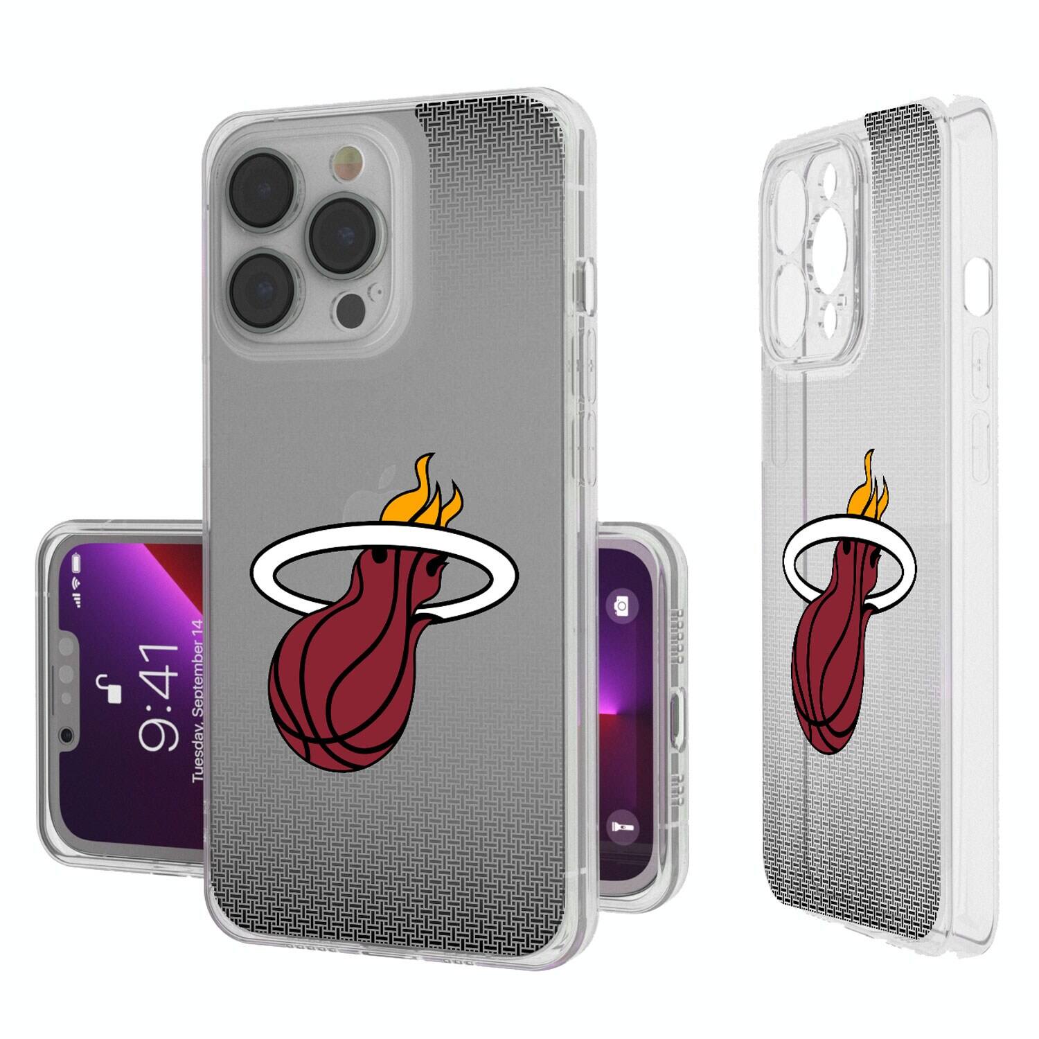 Keyscaper NBA Miami Heat Linen Logo iPhone Clear Case 15 Plus ...