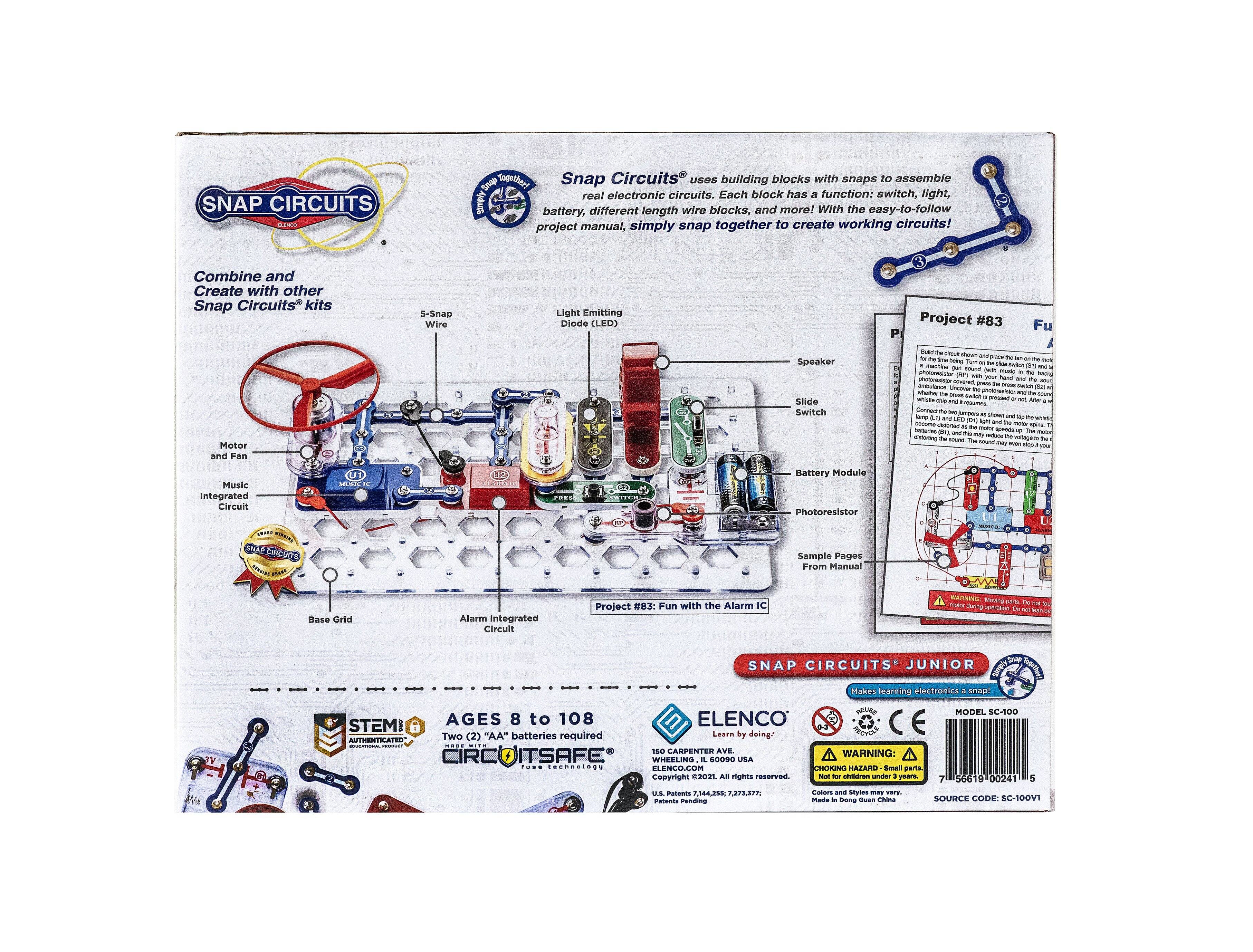 Best Buy: Snap Circuits Junior 100 Experiments Multi SC-100