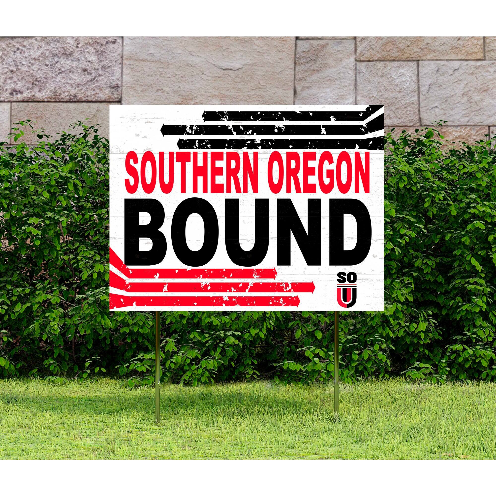 Jardine Southern Oregon Raiders 18" x 24" Bound Yard Sign White ...