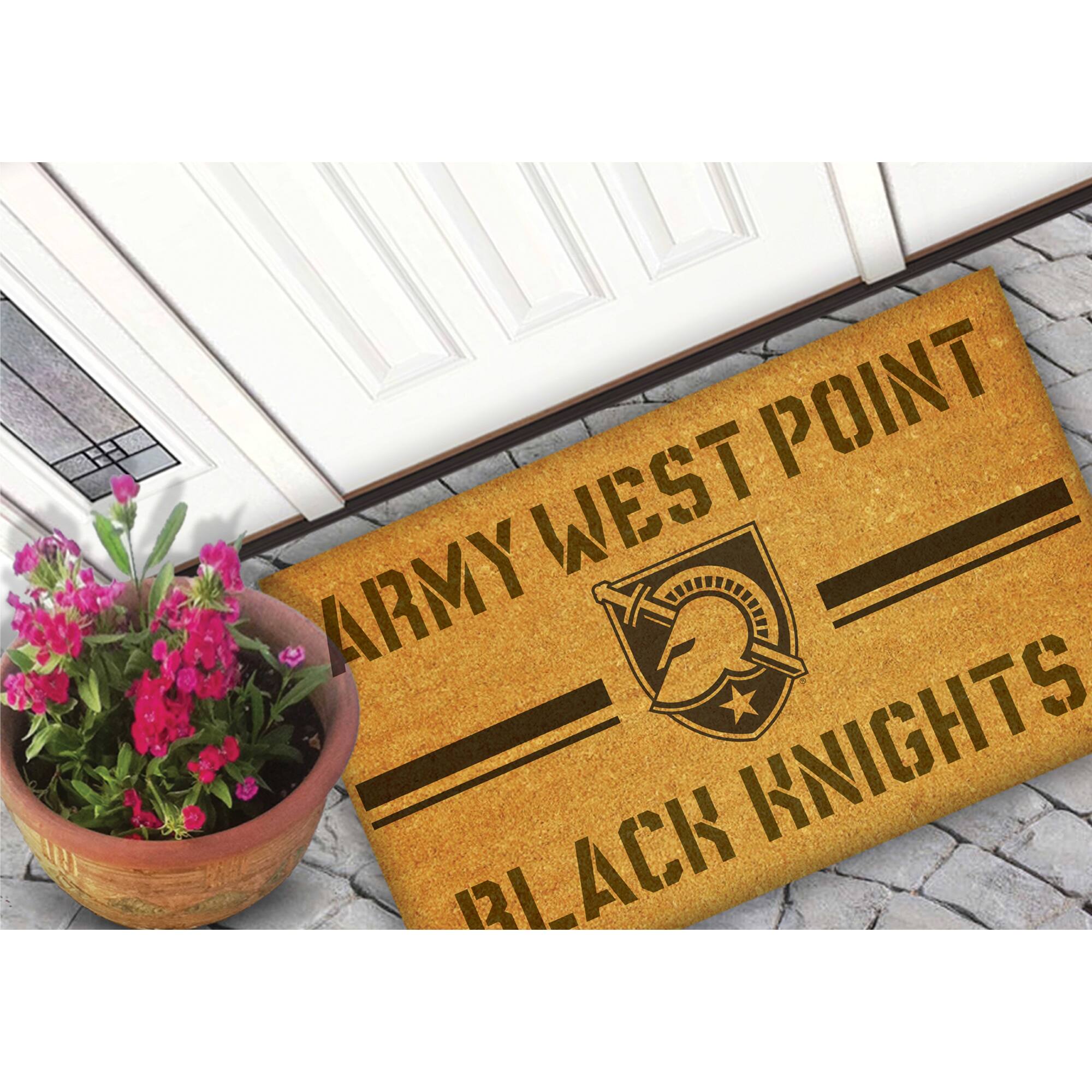 Jardine Army Black Knights 18" x 30" Team Logo Doormat Brown 4578326 ...