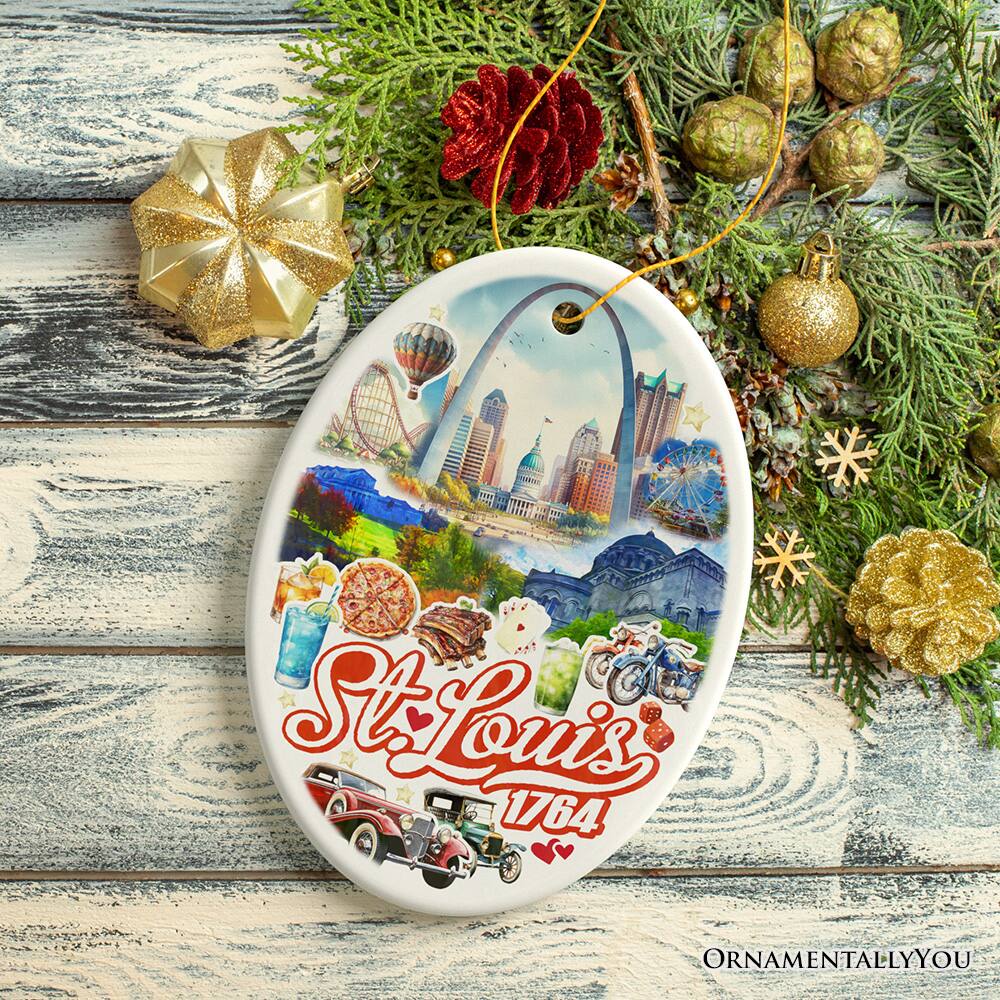 OrnamentallyYou Spectacular St Louis City Ceramic Art Ornament Vintage ...