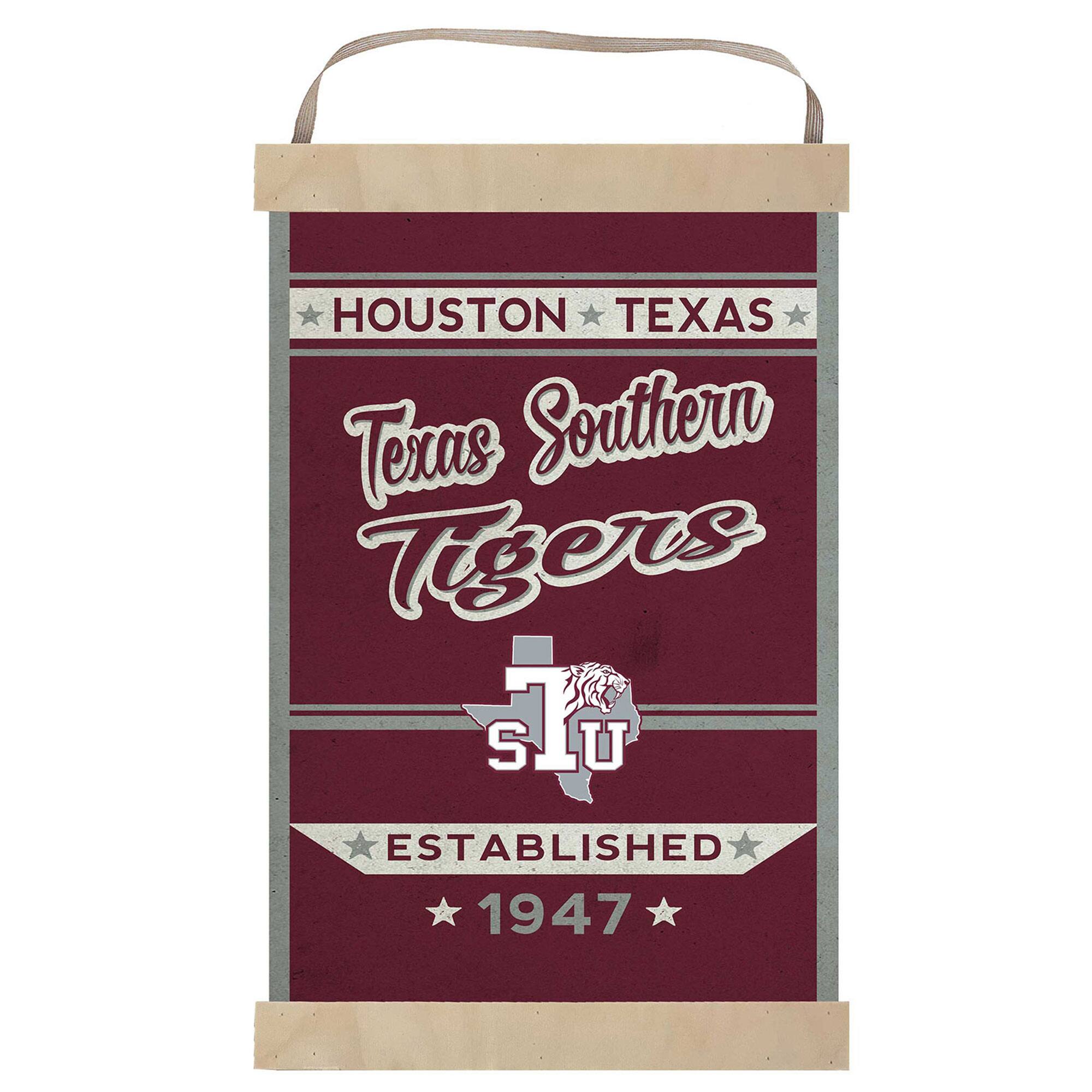 Jardine Texas Southern Tigers Faux Rust Banner Sign Maroon 4941590 ...