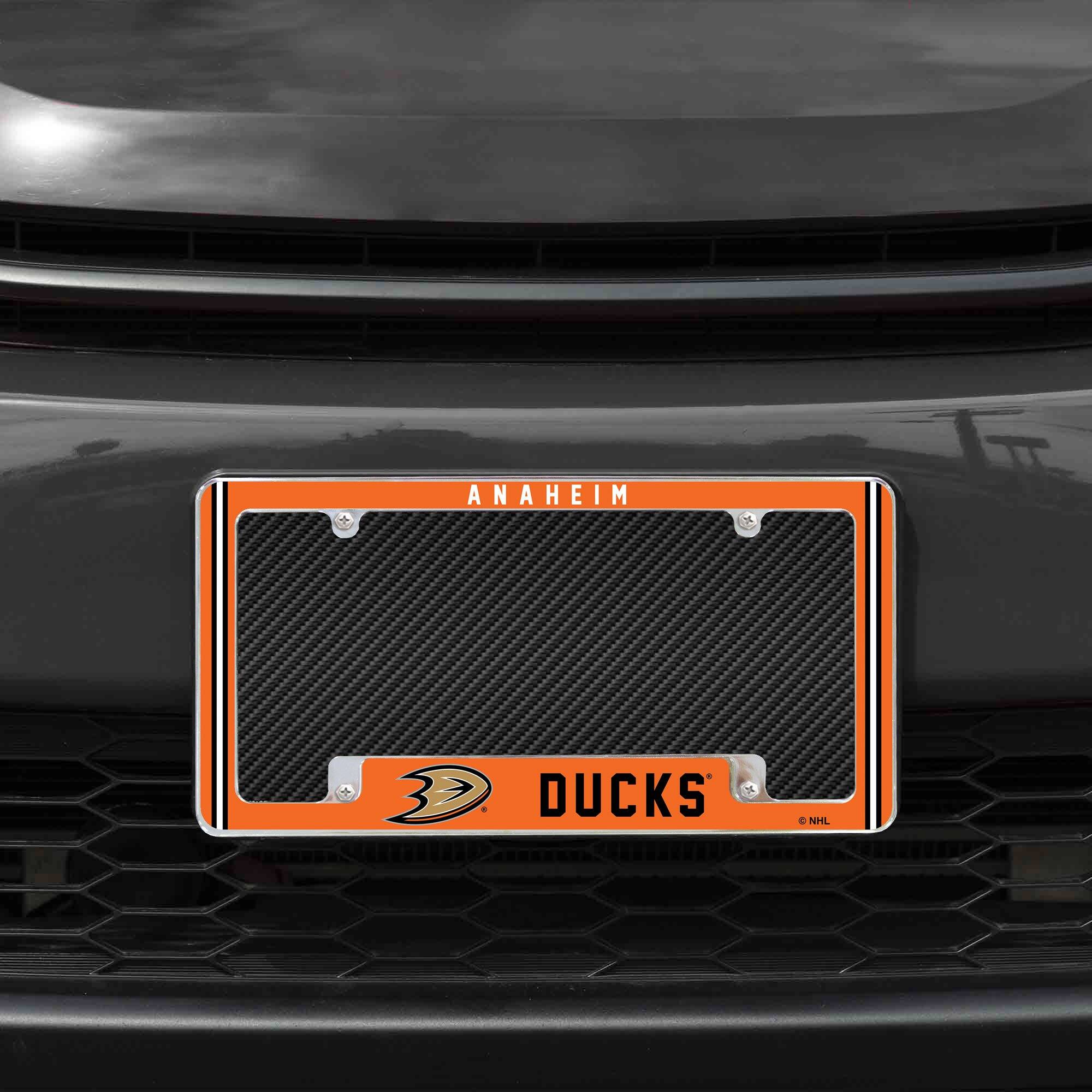 Rico Industries Anaheim Ducks Chrome Metal License Plate Frame with ...