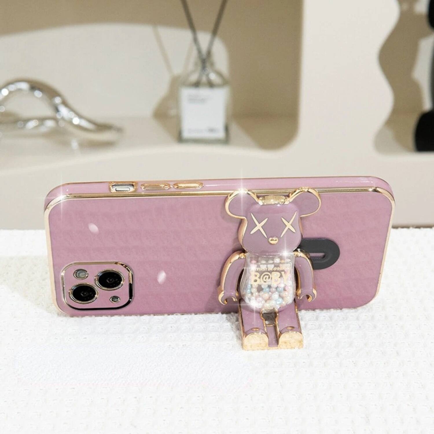 Stock Preferred iPhone 14 Cute Candy Bear Stand Shockproof Case – TPU ...