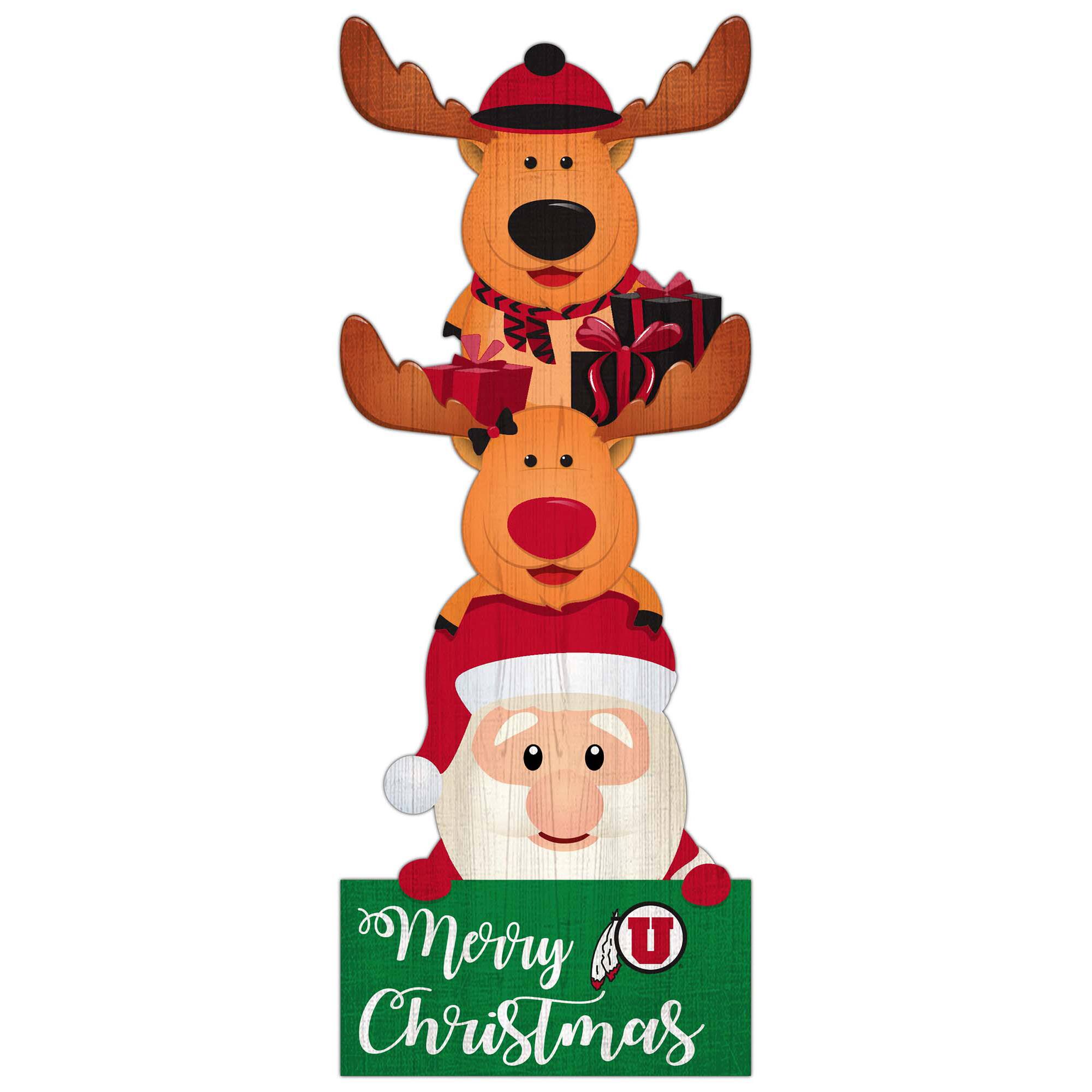 Fan Creations Utah Utes 31'' Santa Stack Leaner Multicolor 4194720 ...