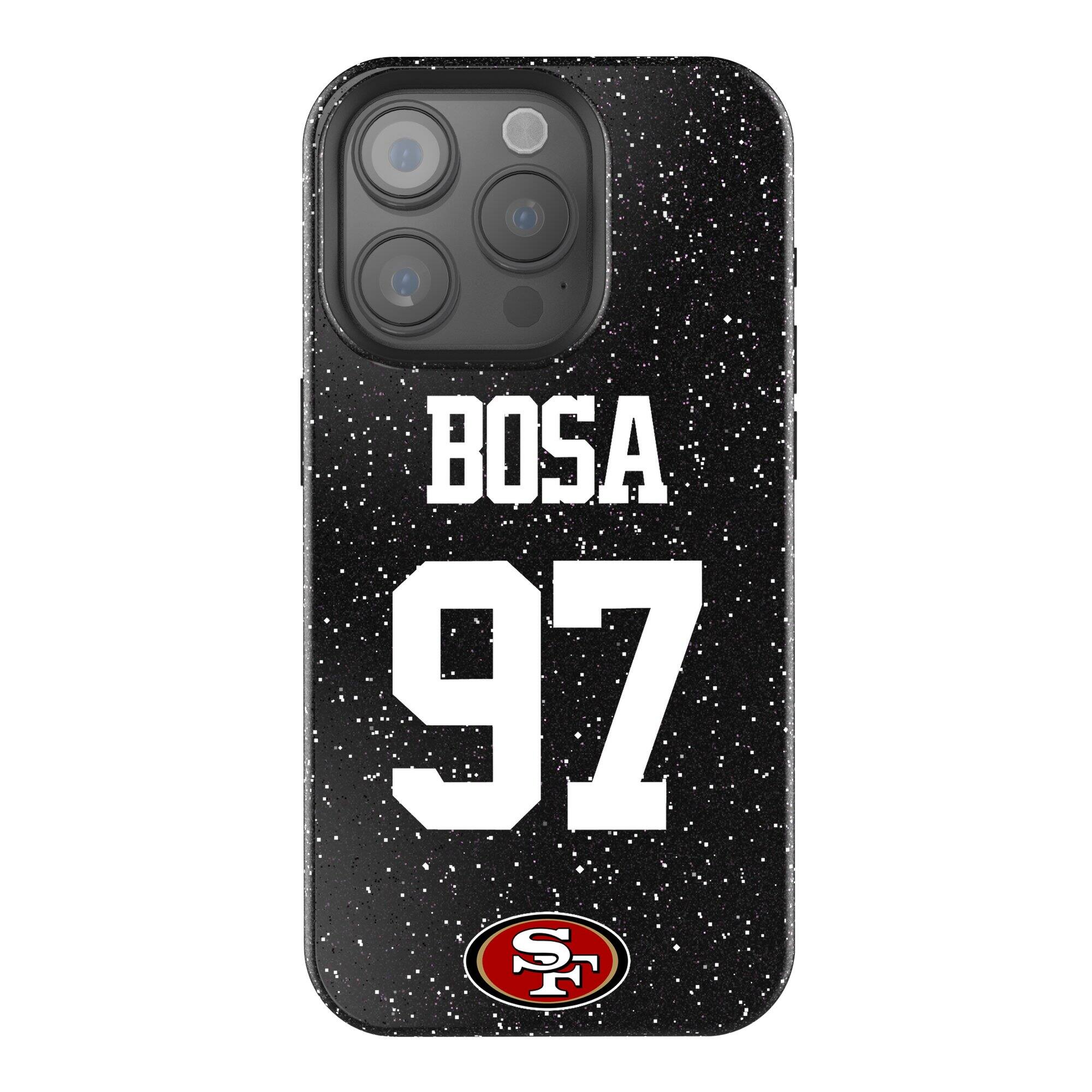 Front. Keyscaper - Nick Bosa Black San Francisco 49ers Bling iPhone ...