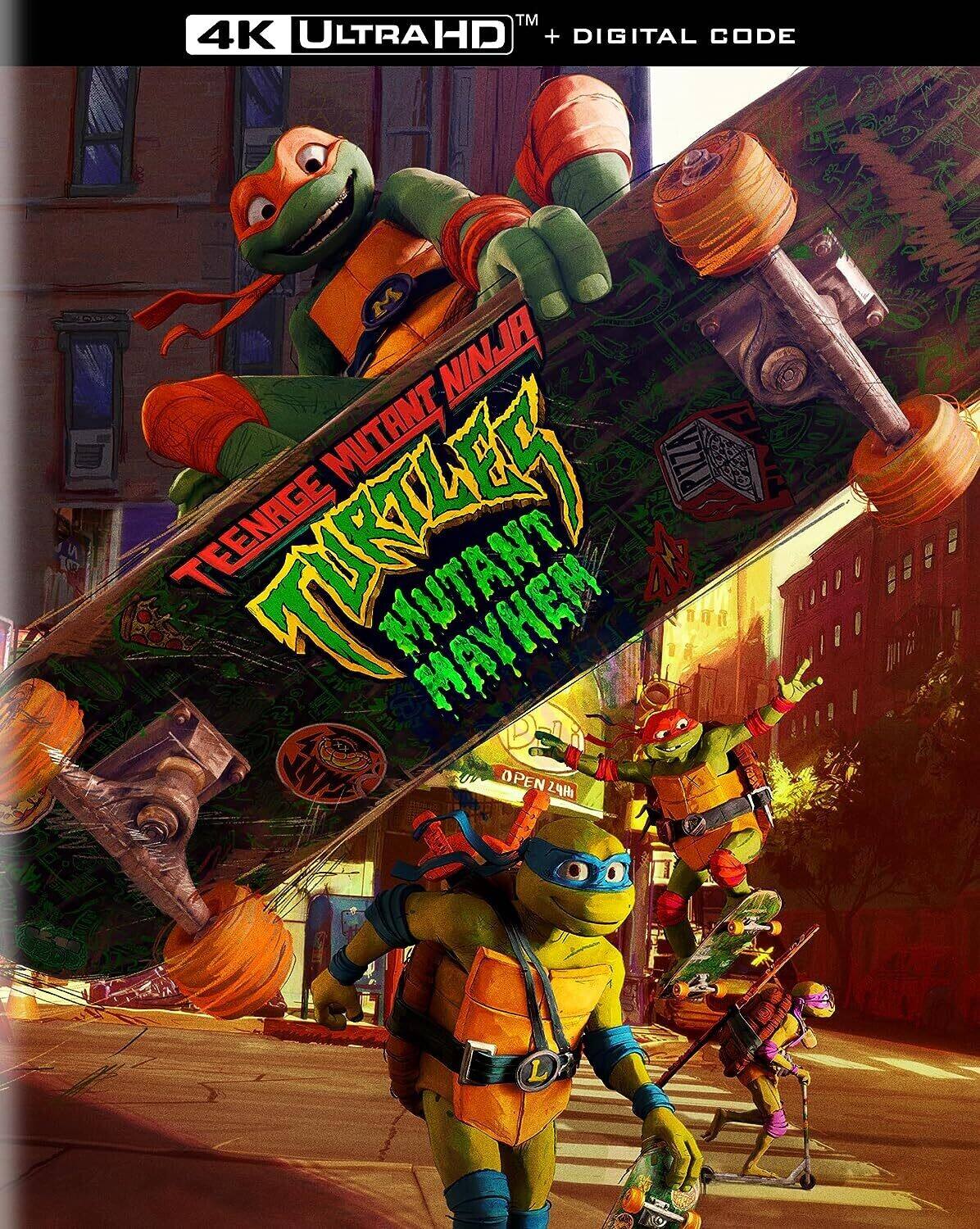 Teenage Mutant Ninja Turtles: Mutant Mayhem 4K Blu Ray [4K Ultra HD Blu ...