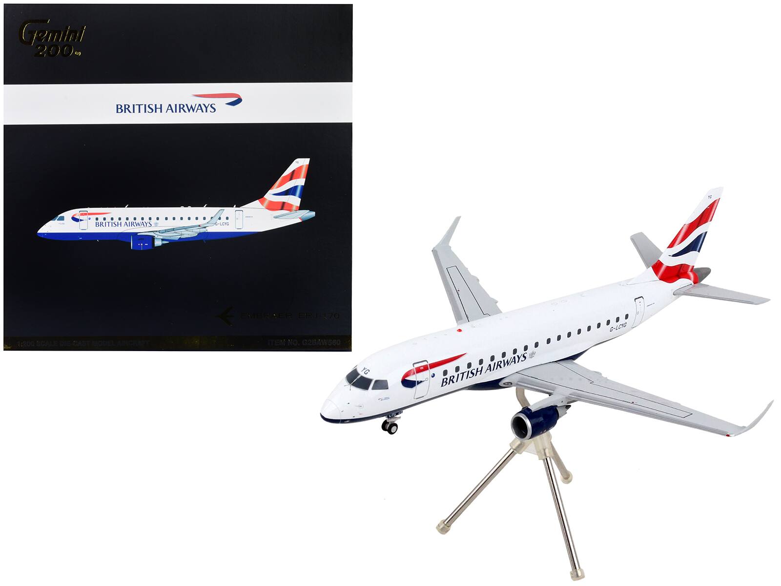 GeminiJets Embraer ERJ 170 Commercial Aircraft British Airways Gemini ...