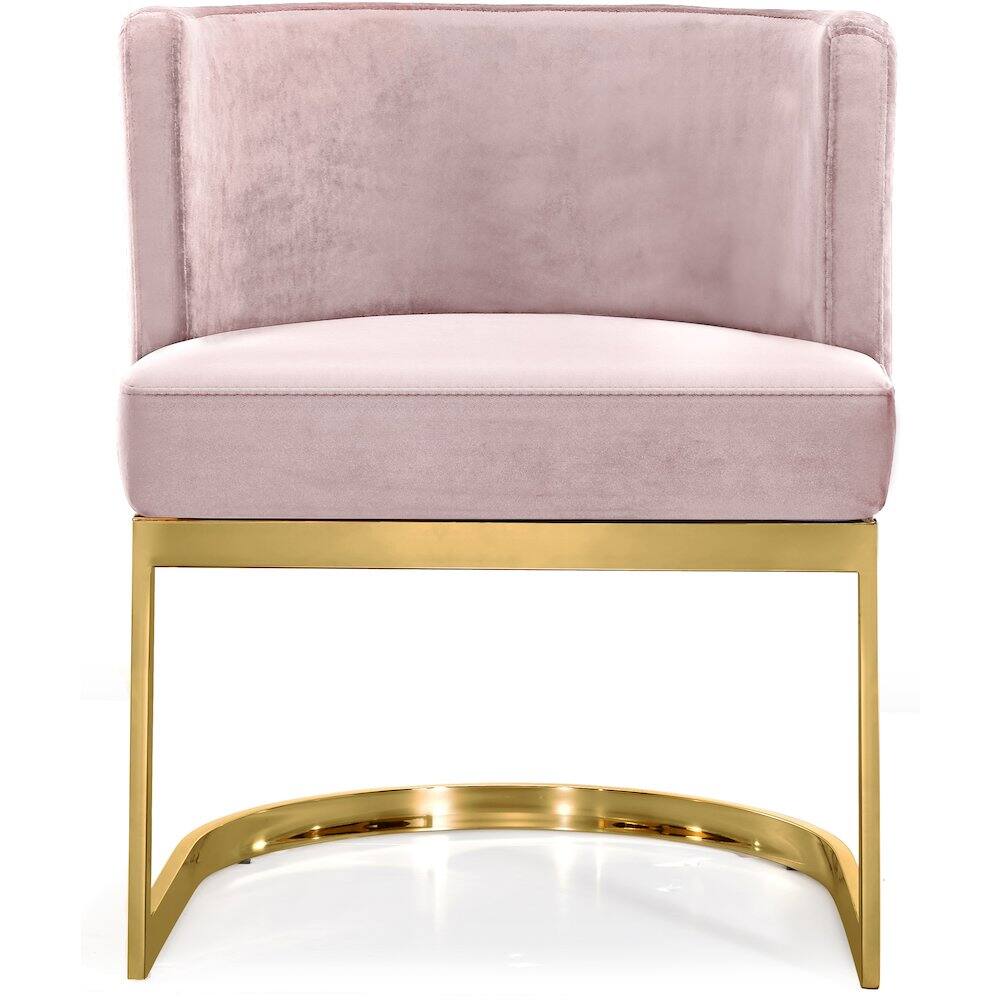 Meridian Furniture Gianna Velvet Dining Chair Pink 718Pink-C - Best Buy