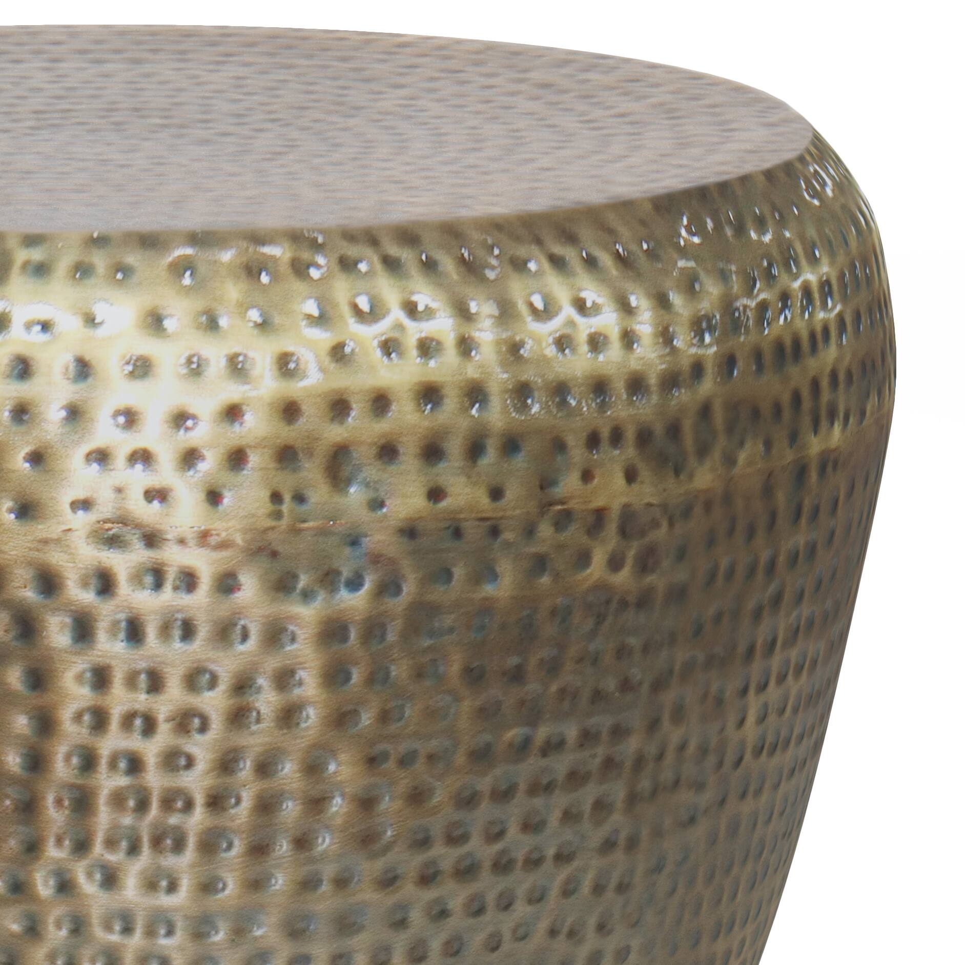 Simpli Home Preston Metal Side Table Antique Gold AXCMTPRE-AG - Best Buy