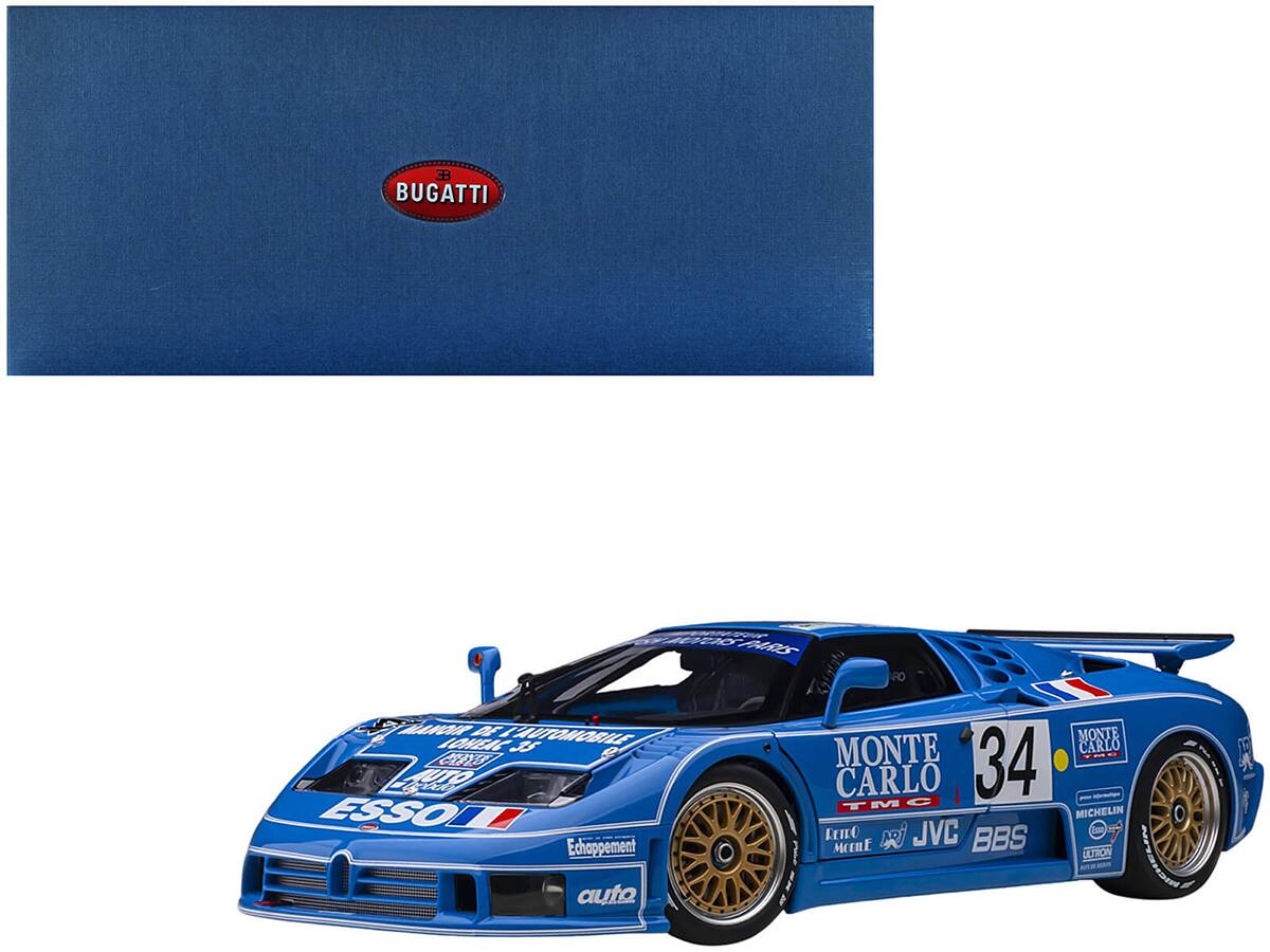 Autoart Bugatti EB110 #34 Alain Cudini Eric Helary Jean Christophe ...