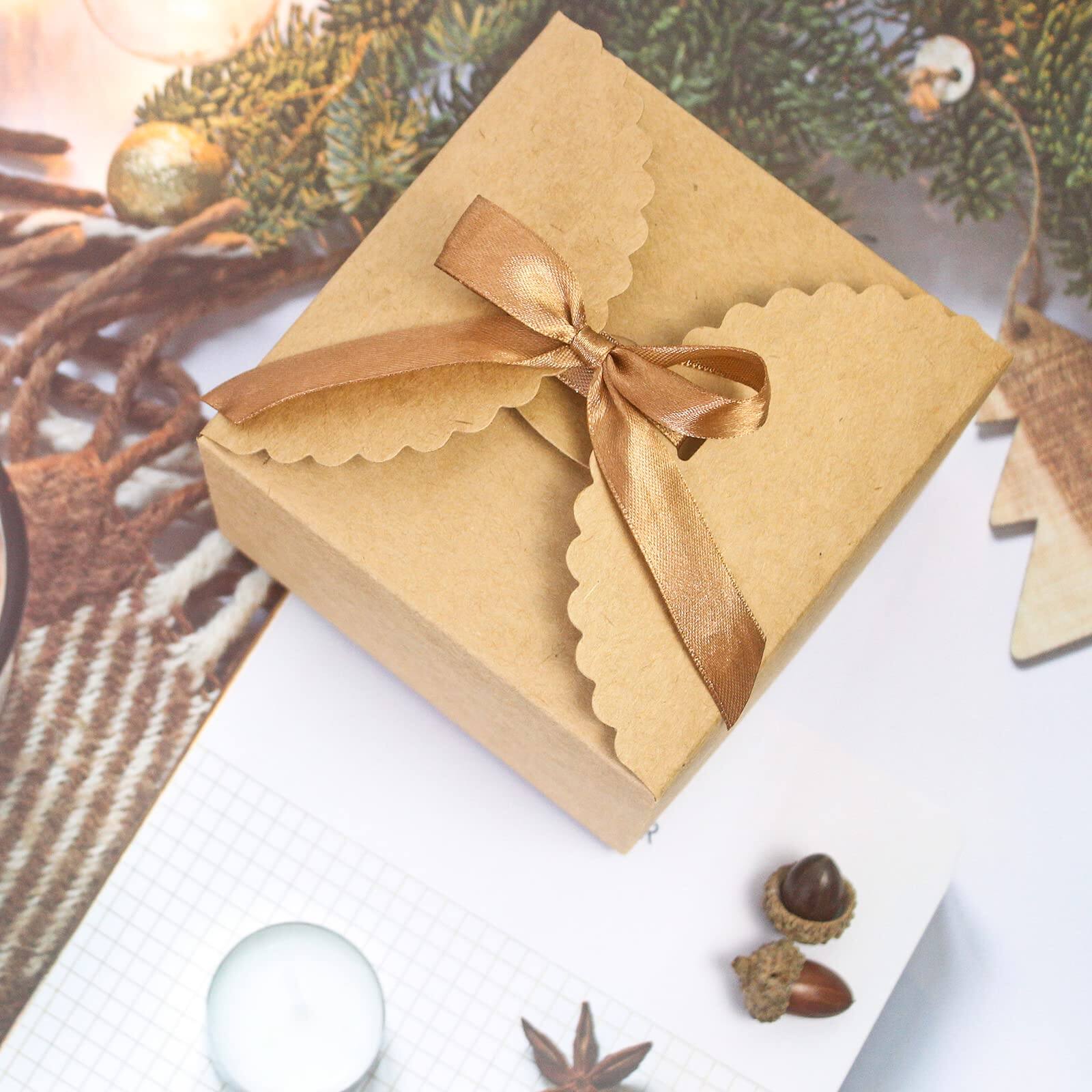 Paradigms Interiors Brown Box For Presents Small Empty Paper Gift Boxes ...