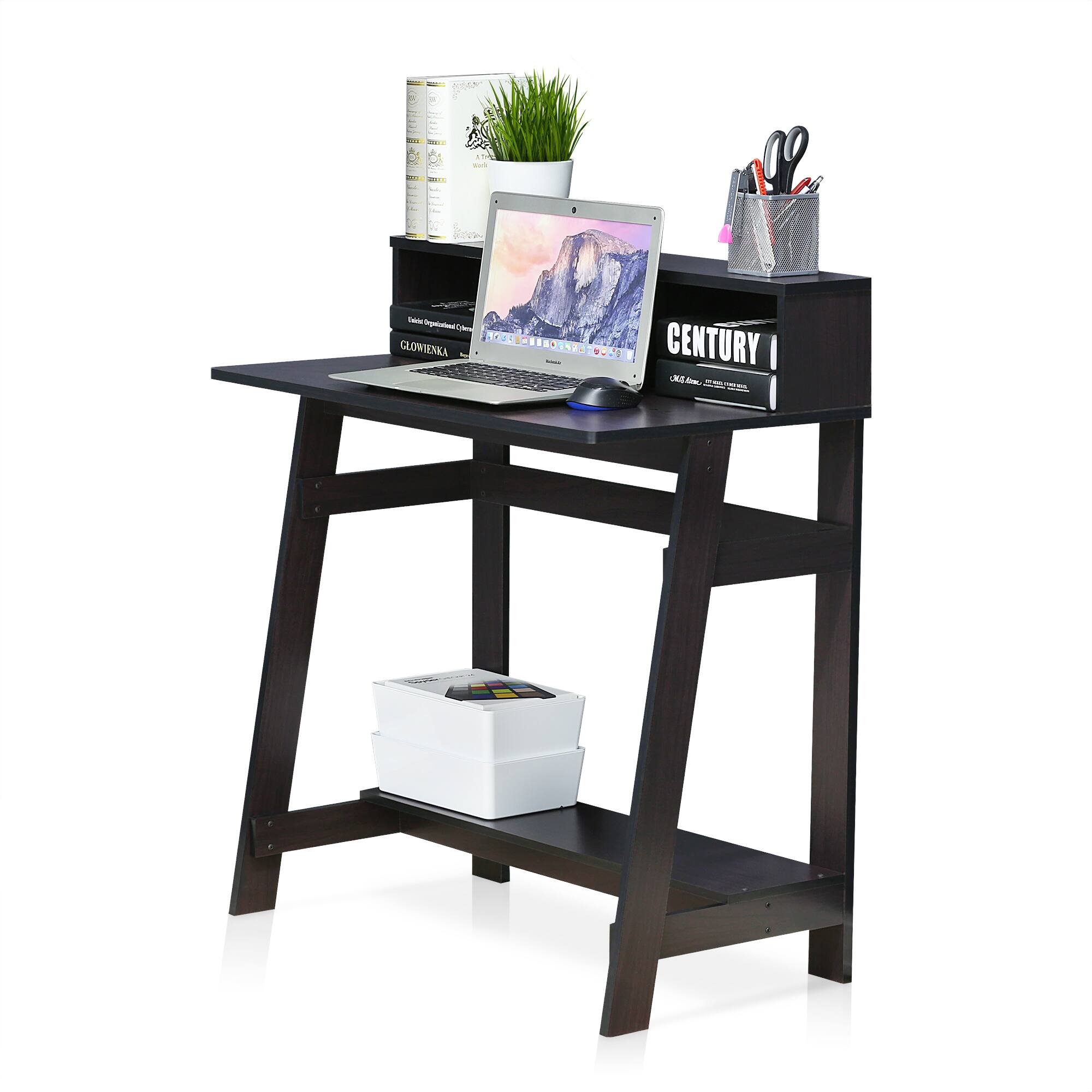 Furinno Simplistic A Frame Computer Desk Dark Walnut 14054DWN - Best Buy