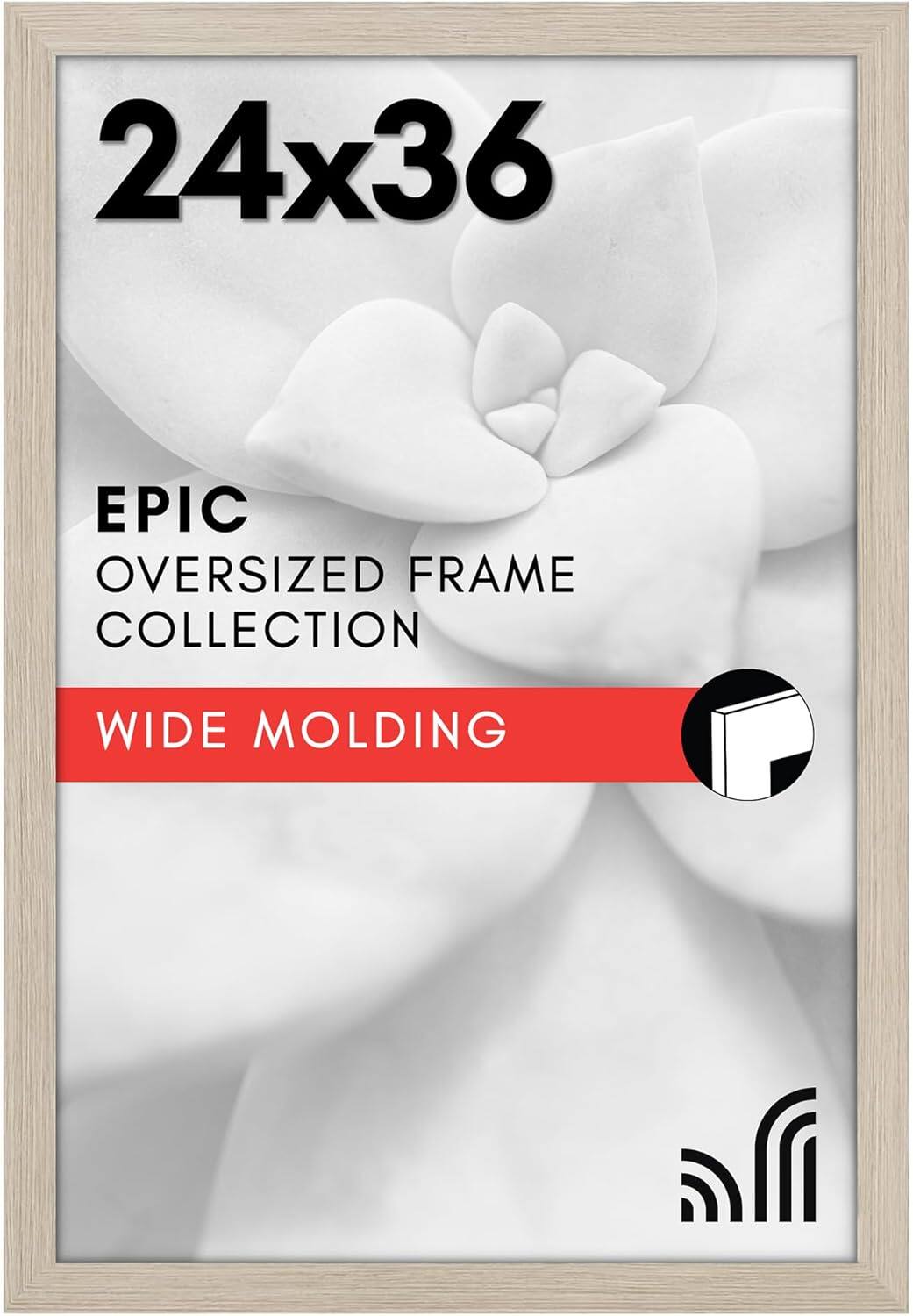 blue 20x30 Poster Frame in Black Composite Wood with Polished ...