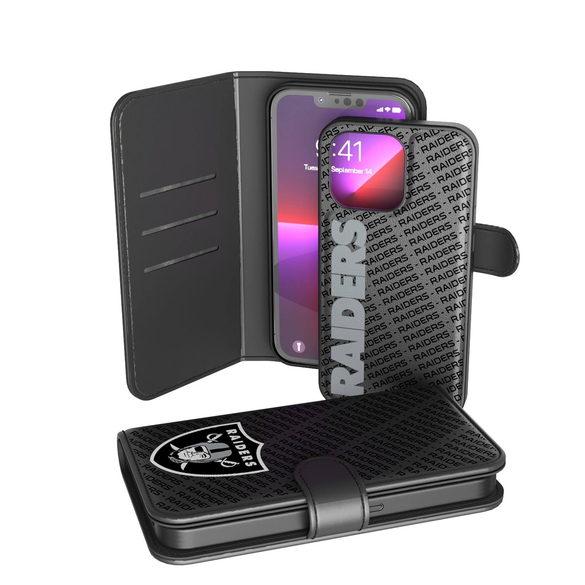 Keyscaper NFL Las Vegas Raiders iPhone Wallet Case Xs Max Multicolor ...