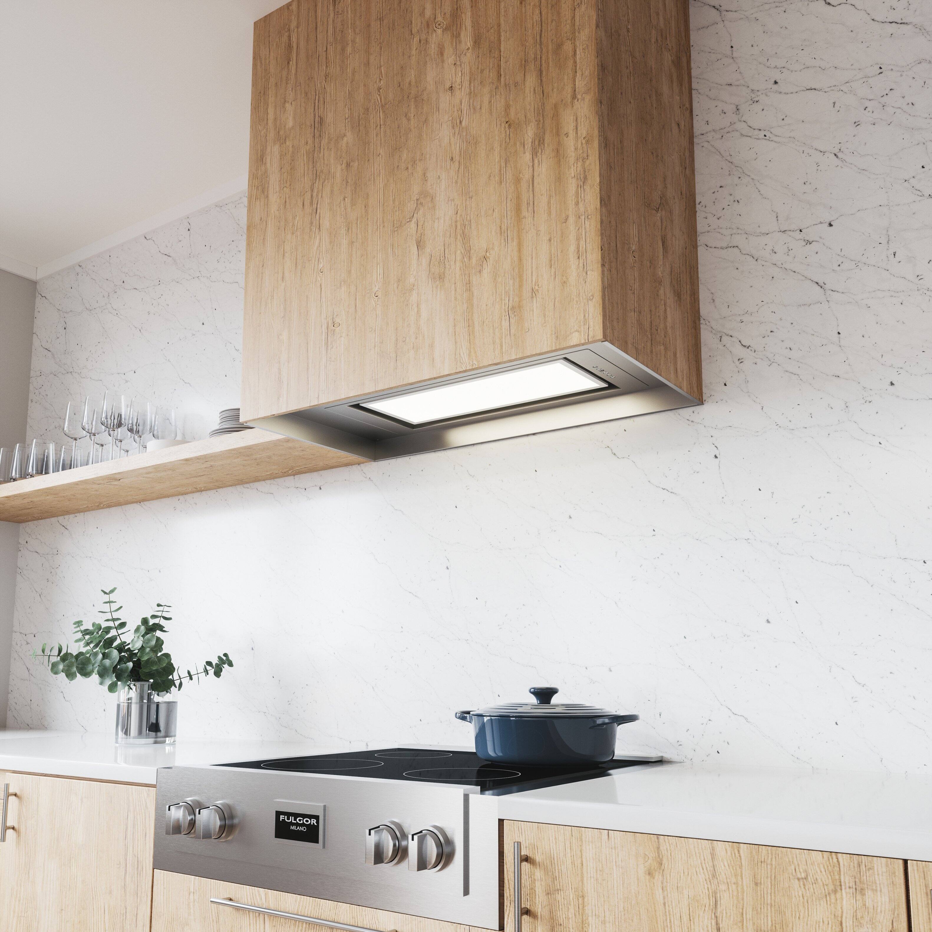 Zephyr 28 inches Convertible Range Hood Insert Stainless Steel AK8500AS ...