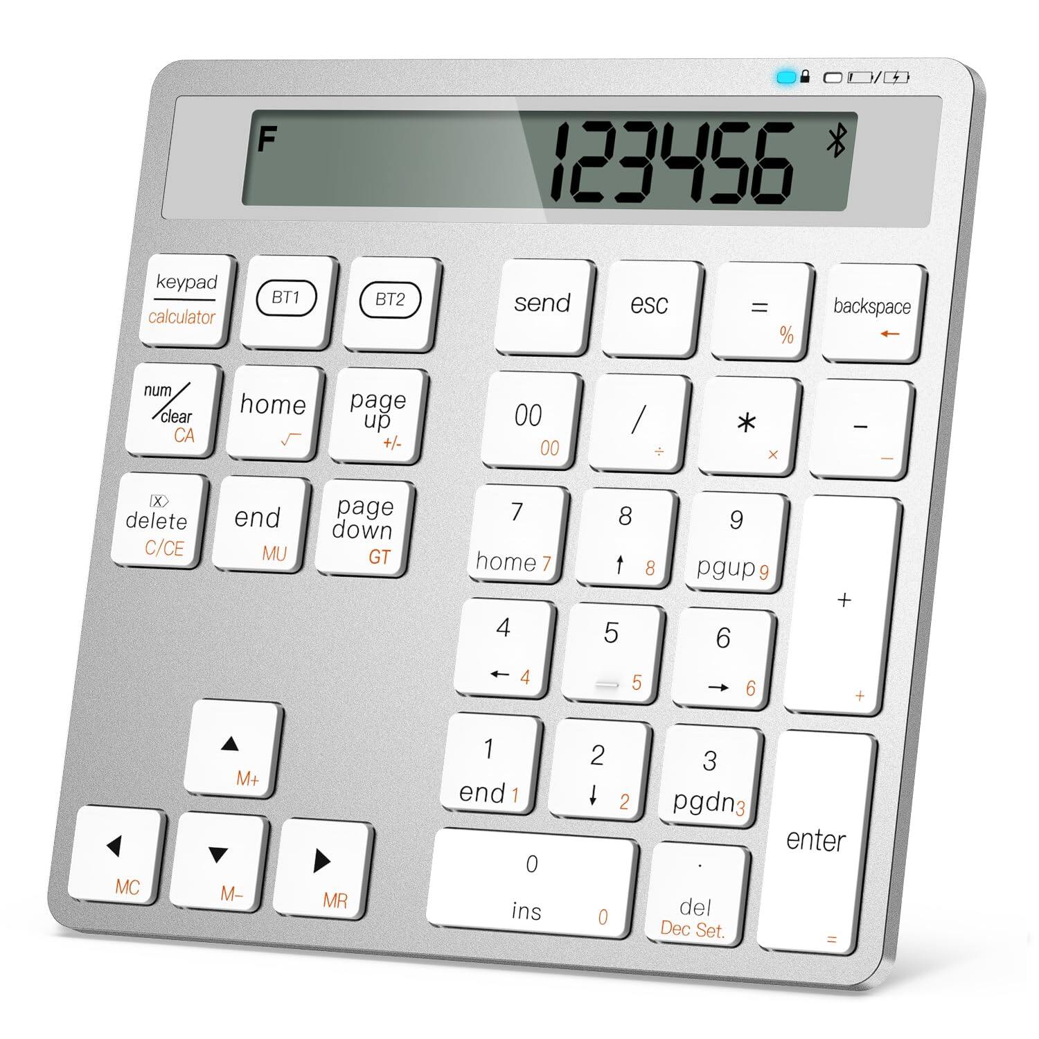 VEGA AUTOMOTIVE Rechargeable Wireless Number Pad For Laptop Numeric ...