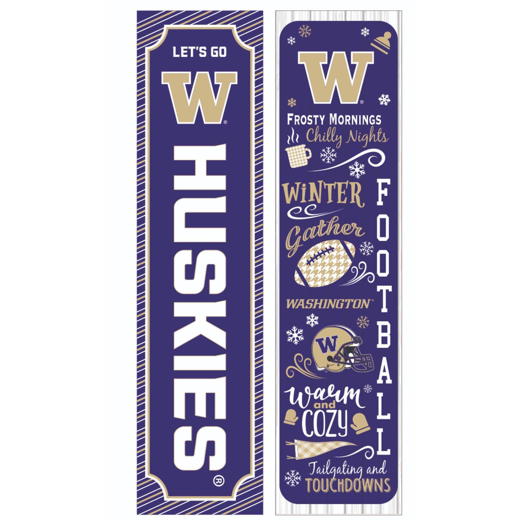 Evergreen Enterprises Washington Huskies 47" Double Sided Winter Leaner ...
