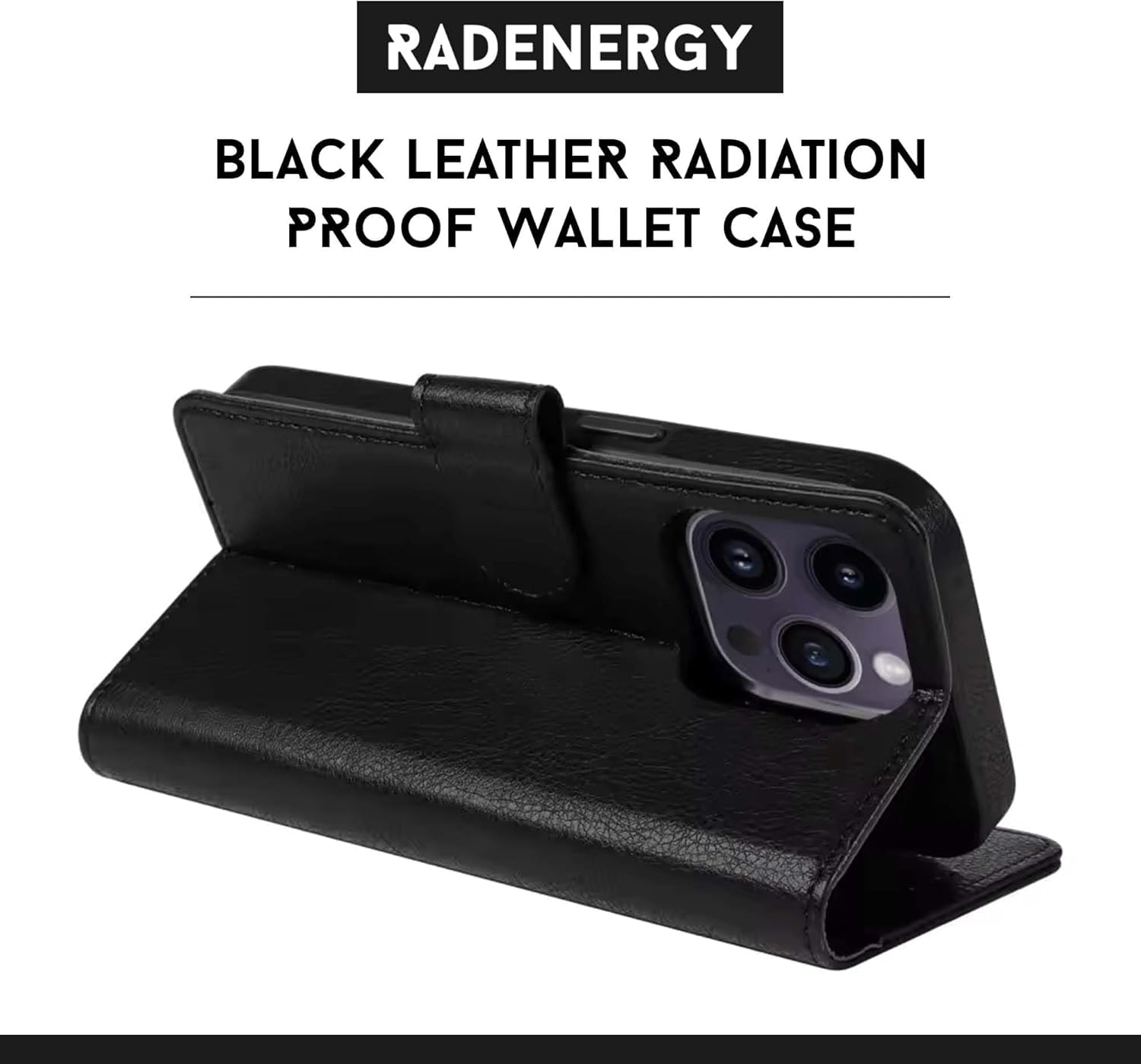 RadEnergy EMF Protection Anti Radiation Leather Wallet Case iPhone 13 ...