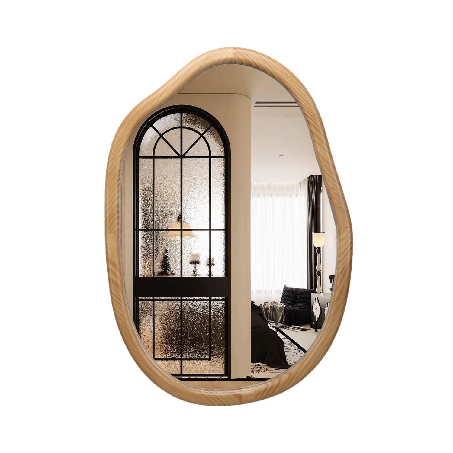 PAIHOME Irregular Wall Mirror Decorative, Asymmetrical Mirror for Wall ...