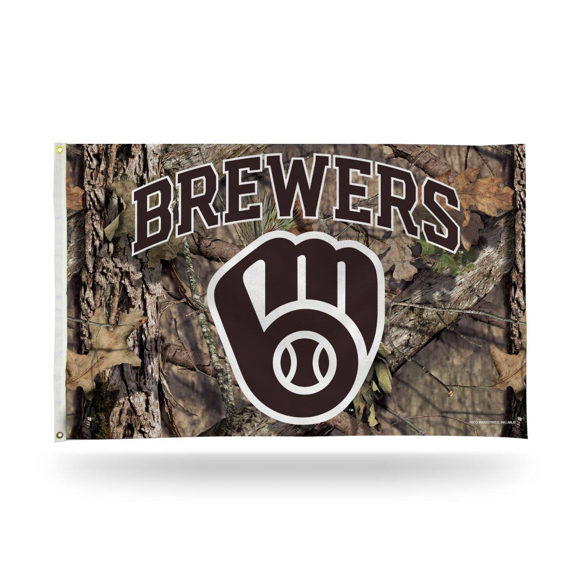 Rico Industries Milwaukee Brewers Brewers 3x5 Indoor Outdoor Camo ...