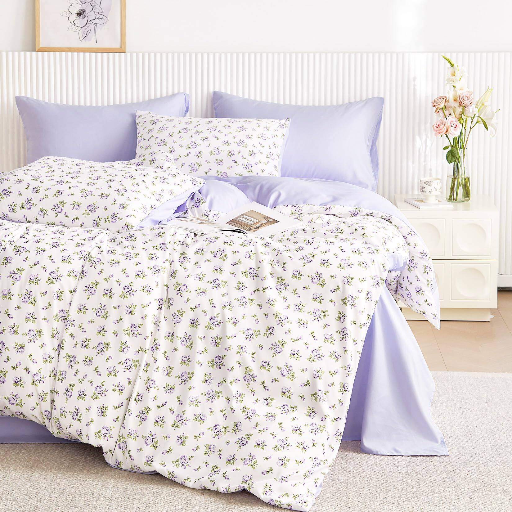 Earthley Blooms - Floral Comforter Set Coquette Cottagecore Aesthetic ...