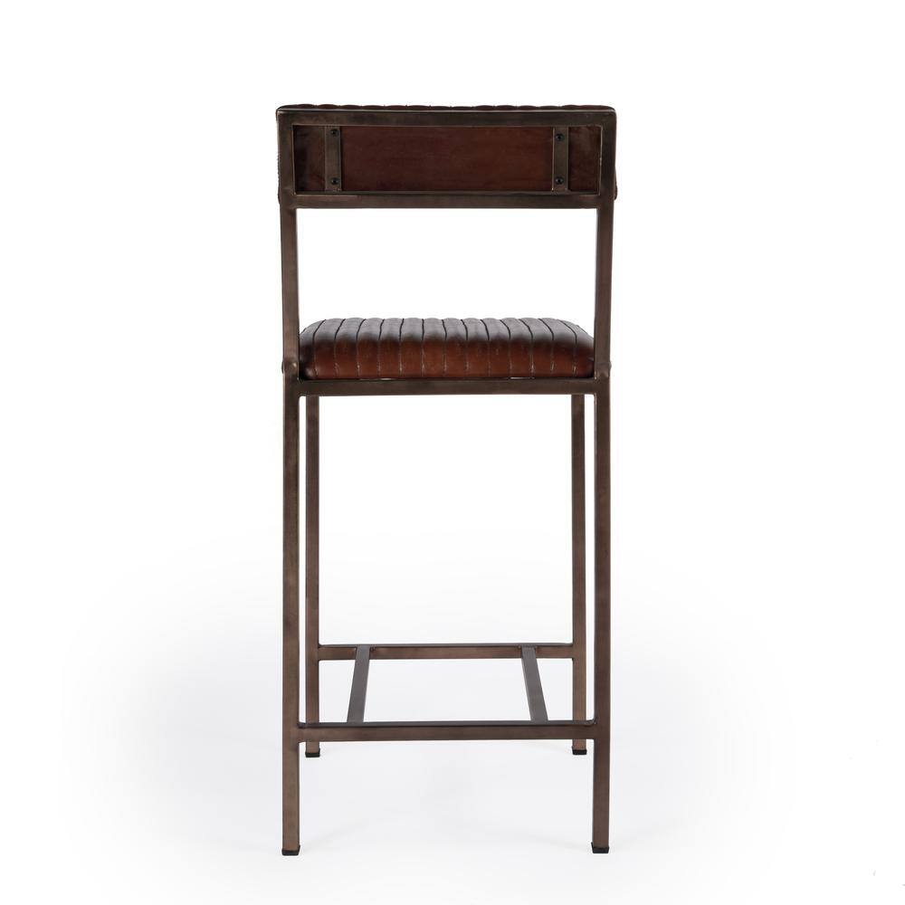 Butler Specialty Houston 24" Leather Counter Stool Medium Brown ...