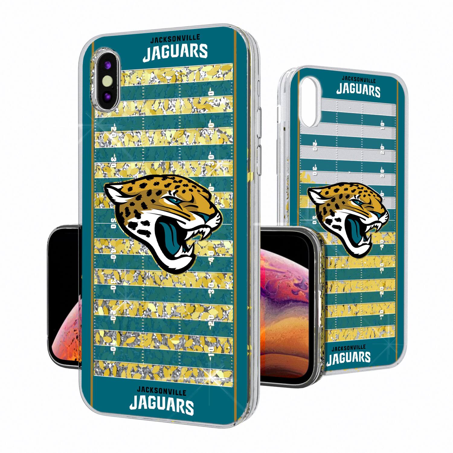 Keyscaper NFL Jacksonville Jaguars iPhone Field Design Glitter Case 15 ...