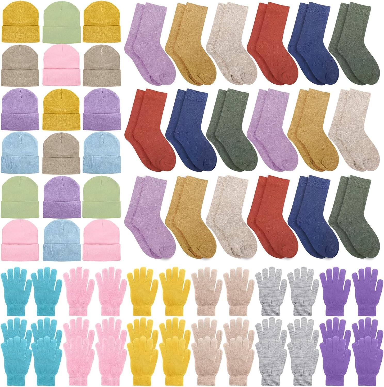 Cozy Serene Winter Beanie Hat Gloves Set with Warm Socks Bulk, Homeless ...