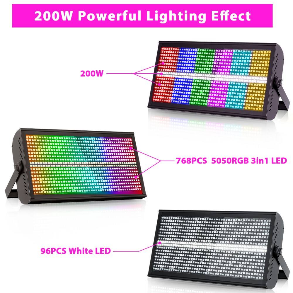 UKing 768PCS * 0.5W 3in1 Color Mixing Highlights Lighting Building ...