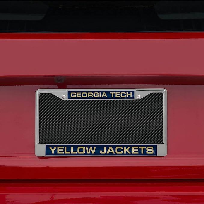 Rico Industries Georgia Tech Yellow Jackets Chrome Metal Laser Cut ...