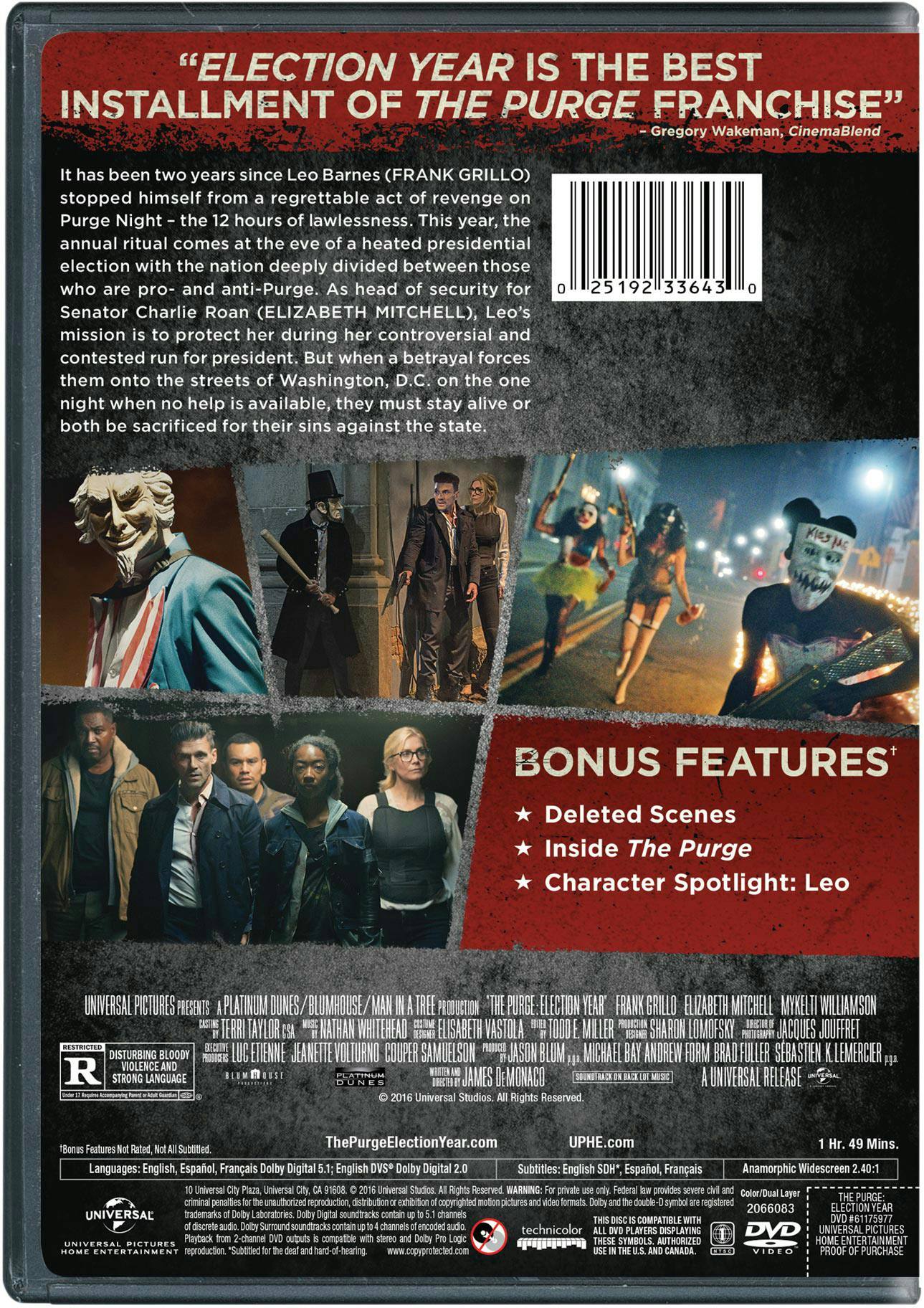The Purge: Election Year [DVD] [Standard] - Best Buy
