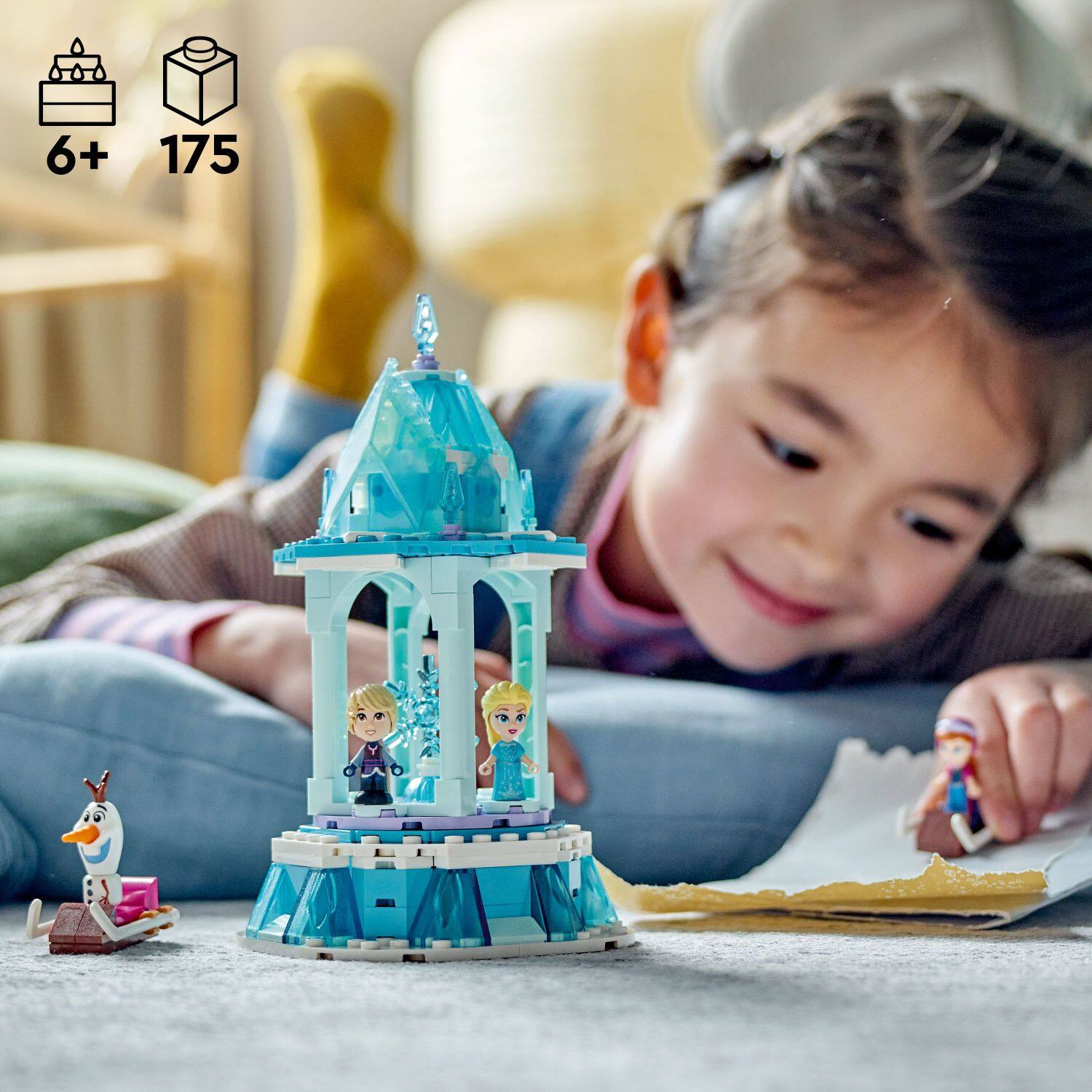Customer Reviews: LEGO Disney Anna and Elsa’s Magical Carousel 43218 ...