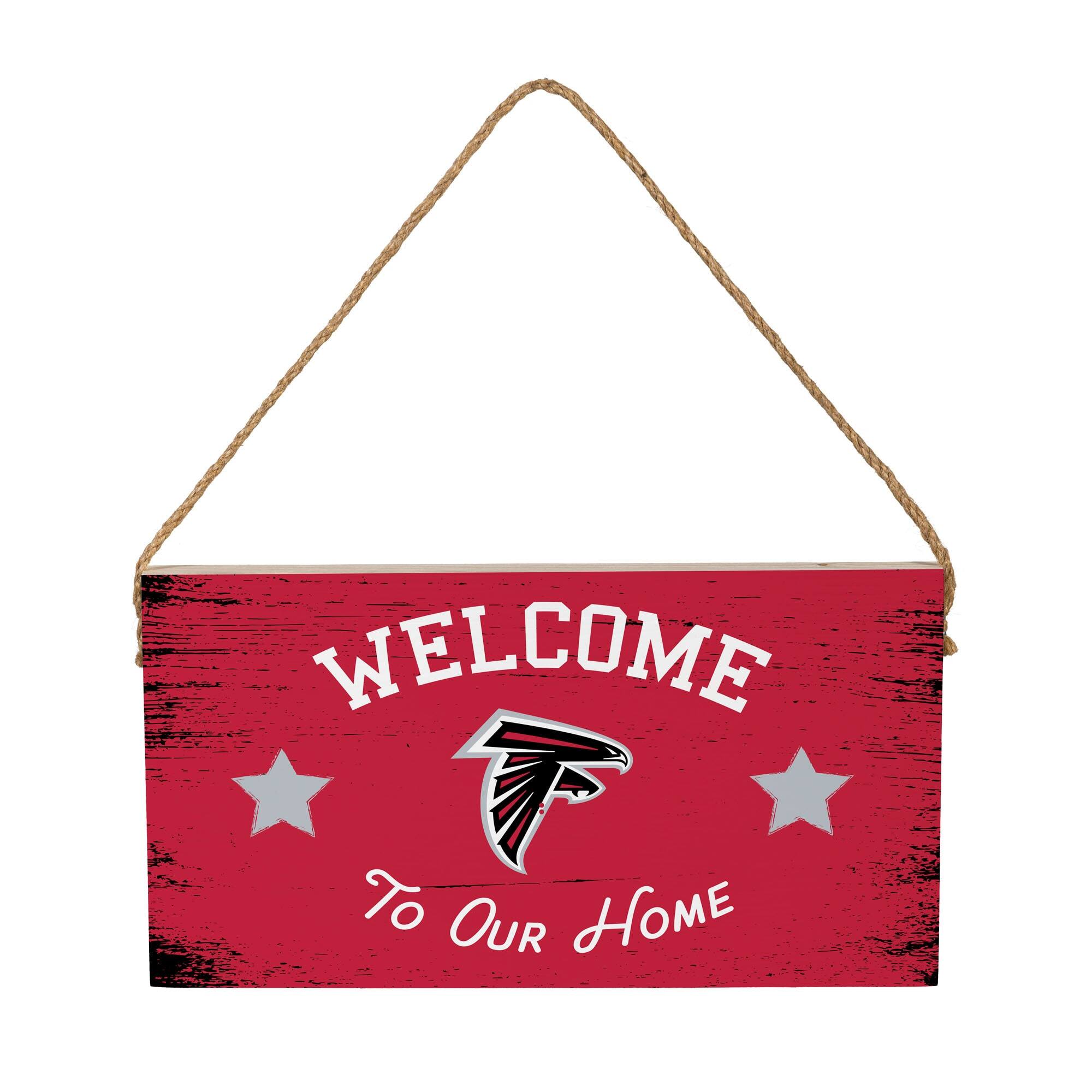 Evergreen Enterprises - Atlanta Falcons 6" x 11" Welcome Home Wood Wall ...